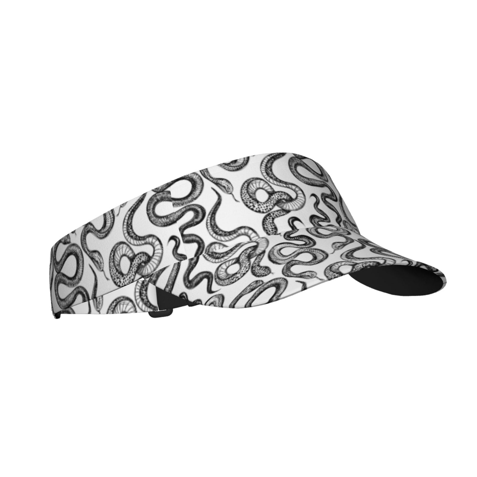 Kdxio Hand Drawn Snake Print Sun Visor Hat Golf Visor Adjustable Velcro ...