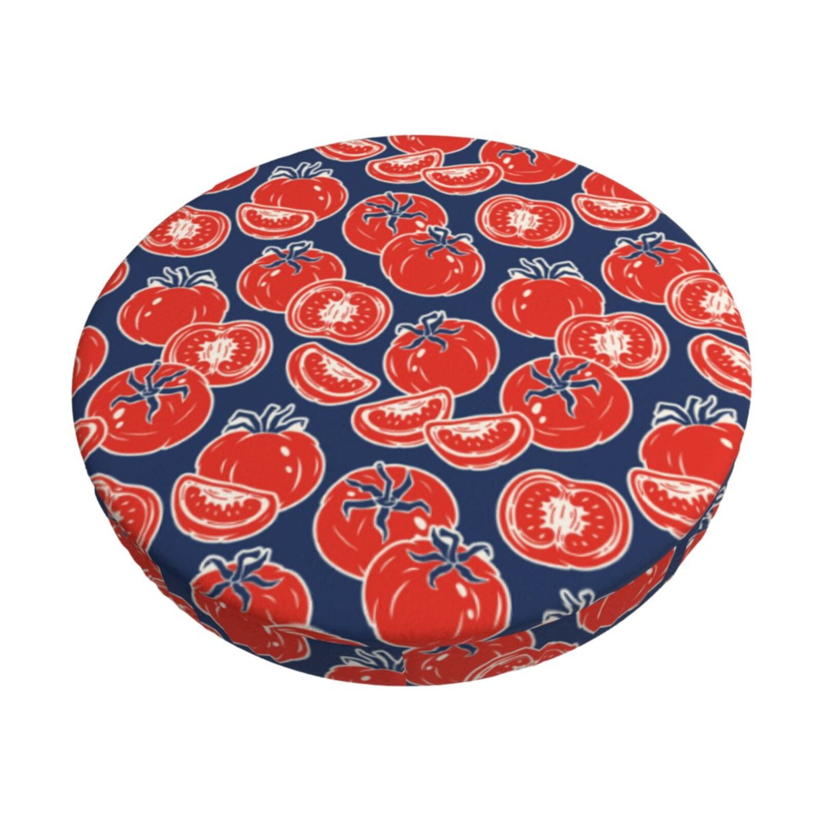 Kdxio Hand Drawn Tomatoes Print Stool Covers Round,Stretch Round Bar ...