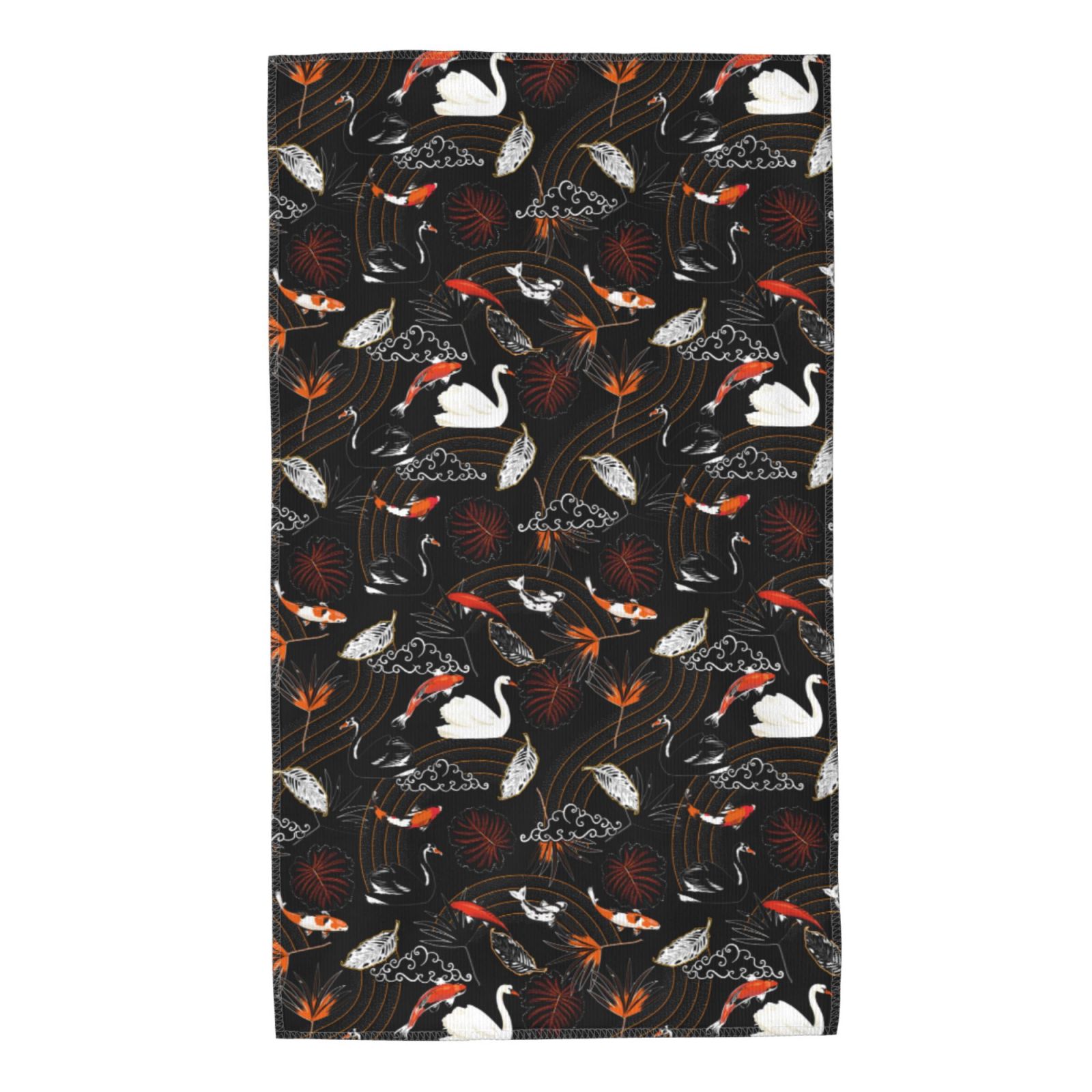 Kdxio Hand Towel Animal Koi Fish for Bathroom Kitchen Fingertip Bath ...