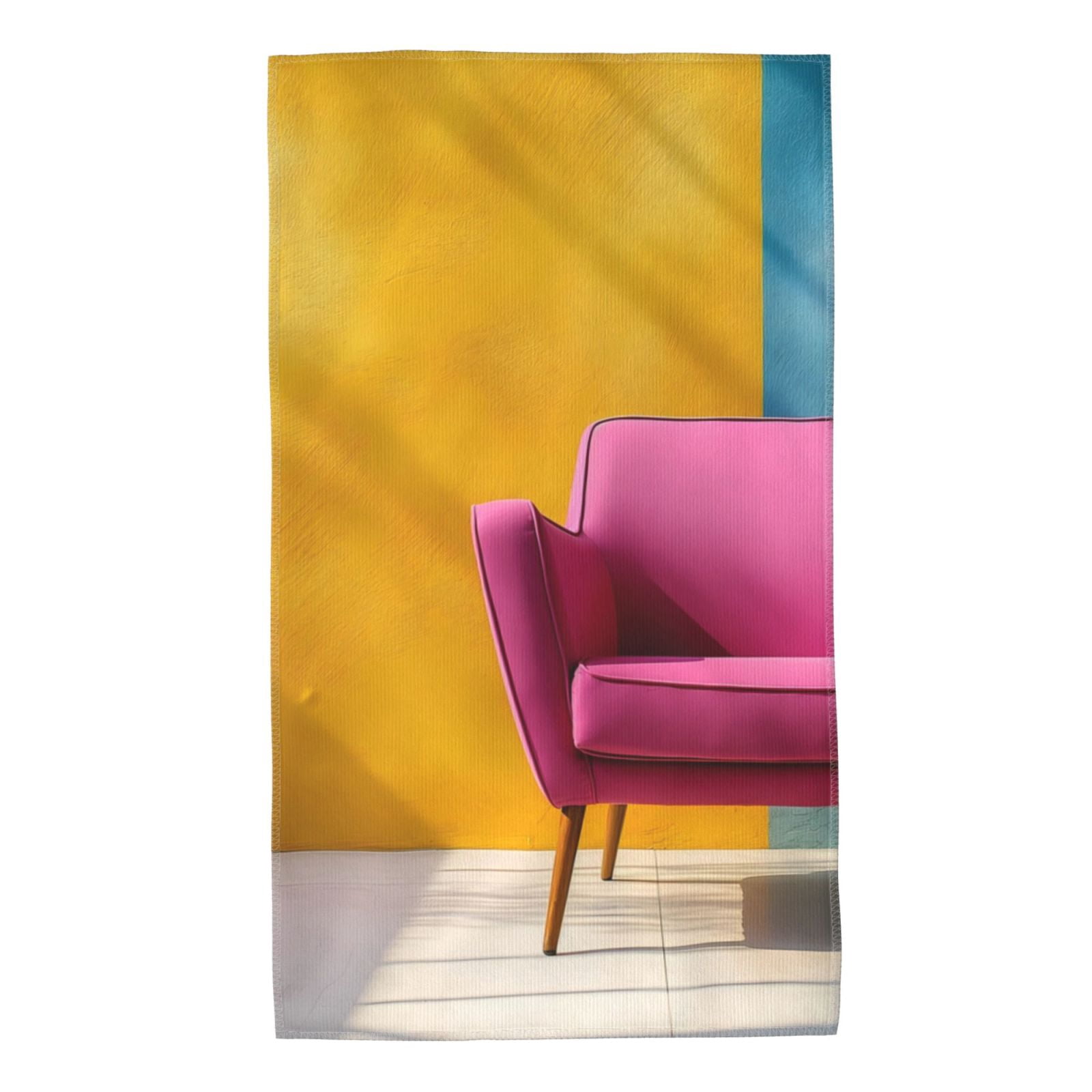 Kdxio Hand Towel Bright Pink Chair for Bathroom Kitchen Fingertip Bath ...
