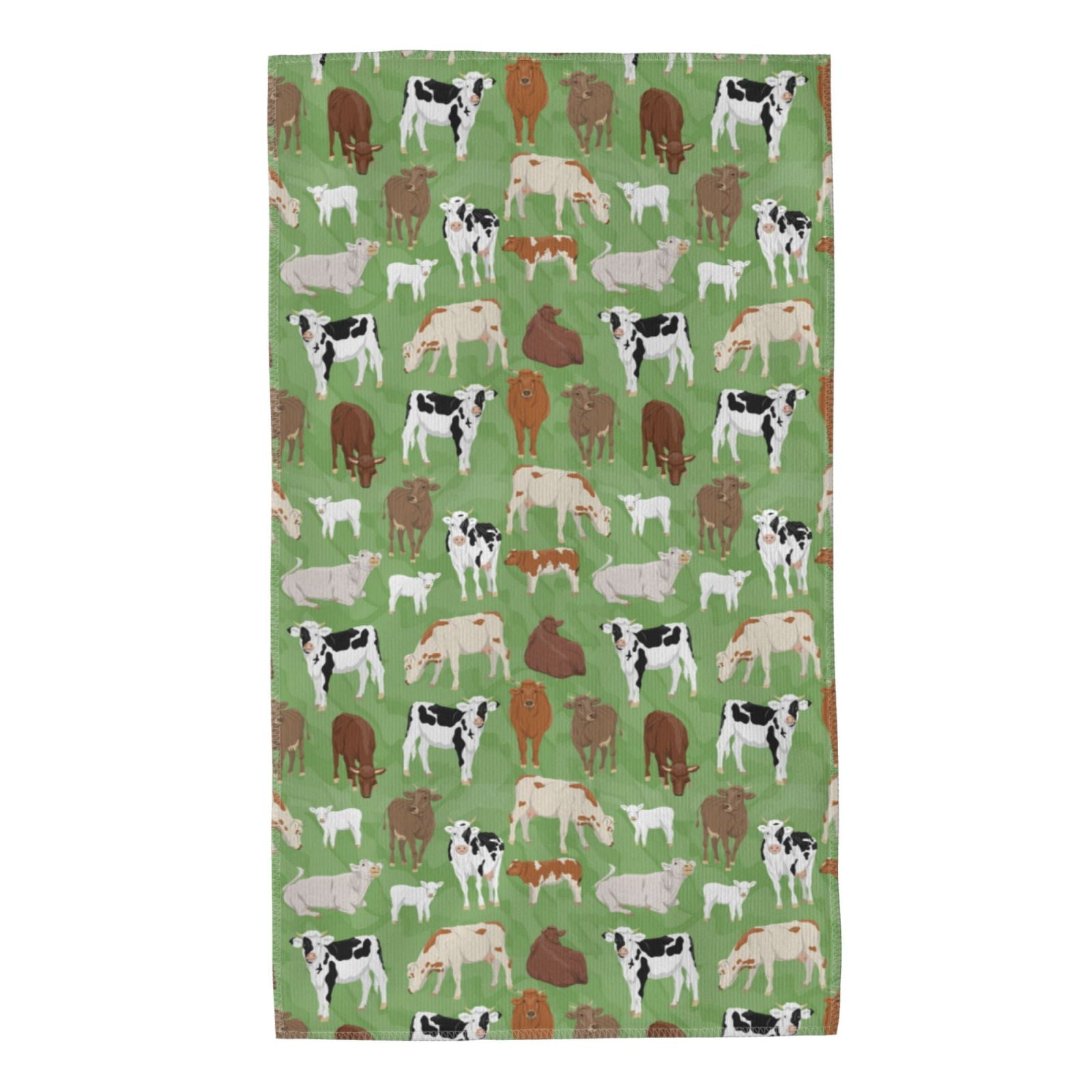 Kdxio Hand Towel Cows And Calves for Bathroom Kitchen Fingertip Bath ...
