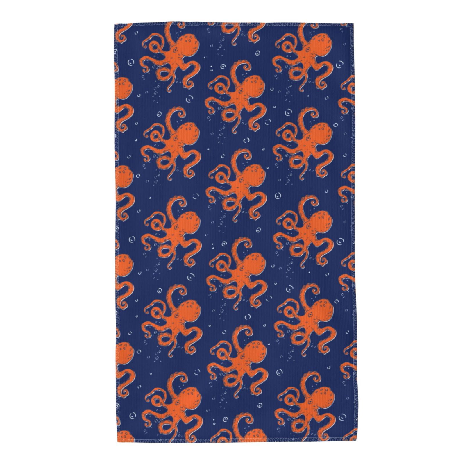 Kdxio Hand Towel Octopus for Bathroom Kitchen Fingertip Bath Towels 27. ...