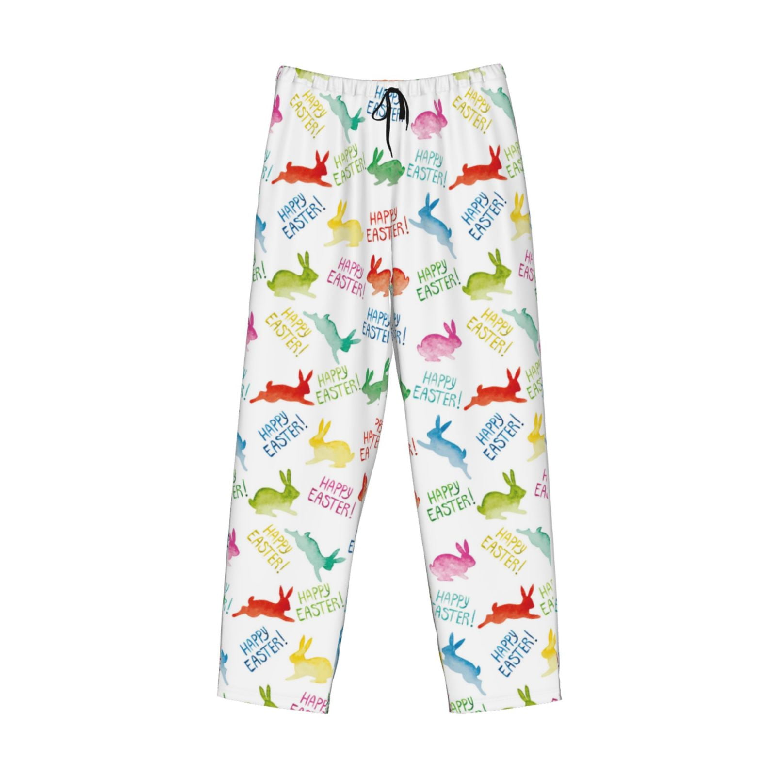 Kdxio Happy Easter Rabbit Print Men's Sleep Pajama Pant Lounge Pants ...