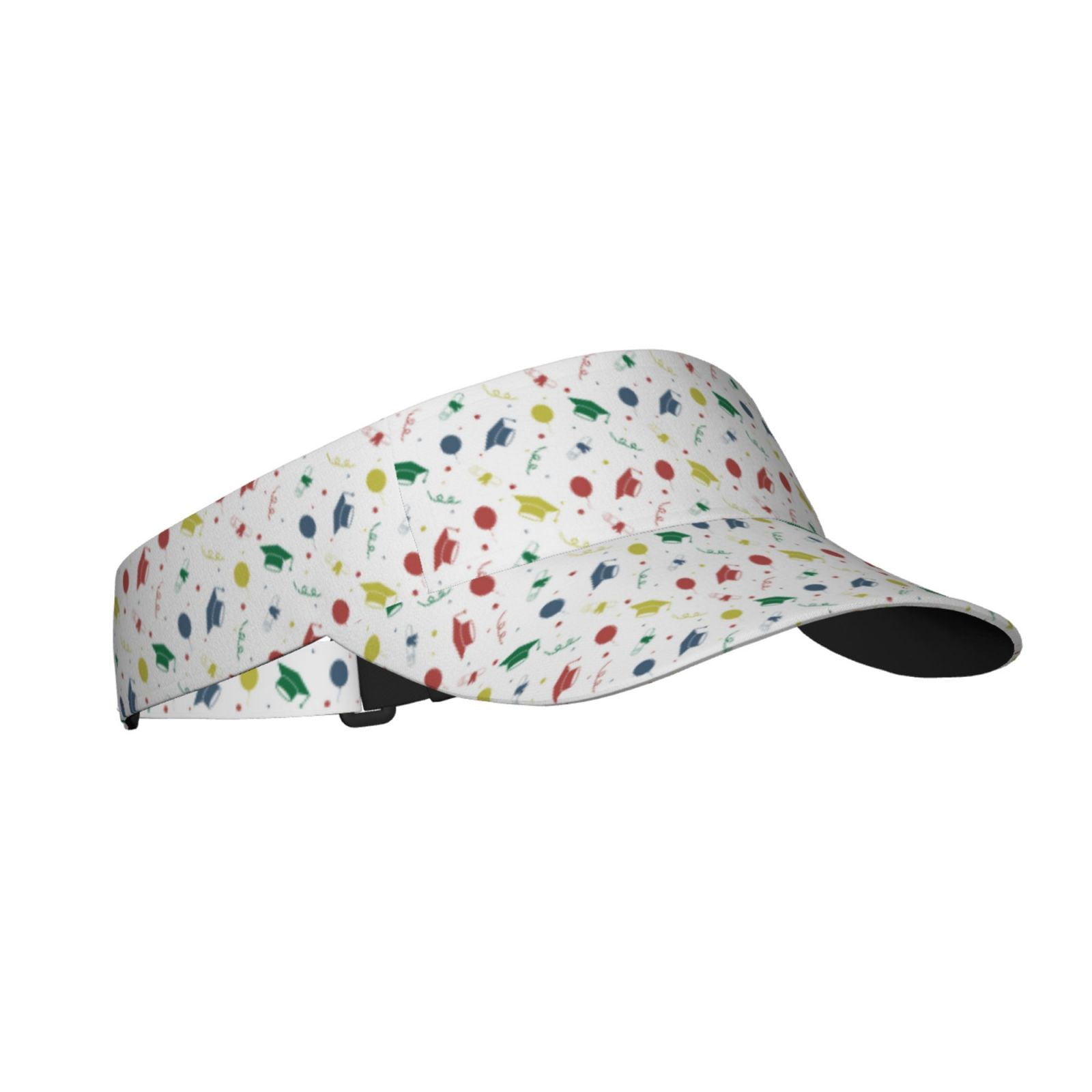 Kdxio Happy Graduation Print Sun Visor Hat Golf Visor Adjustable Velcro ...