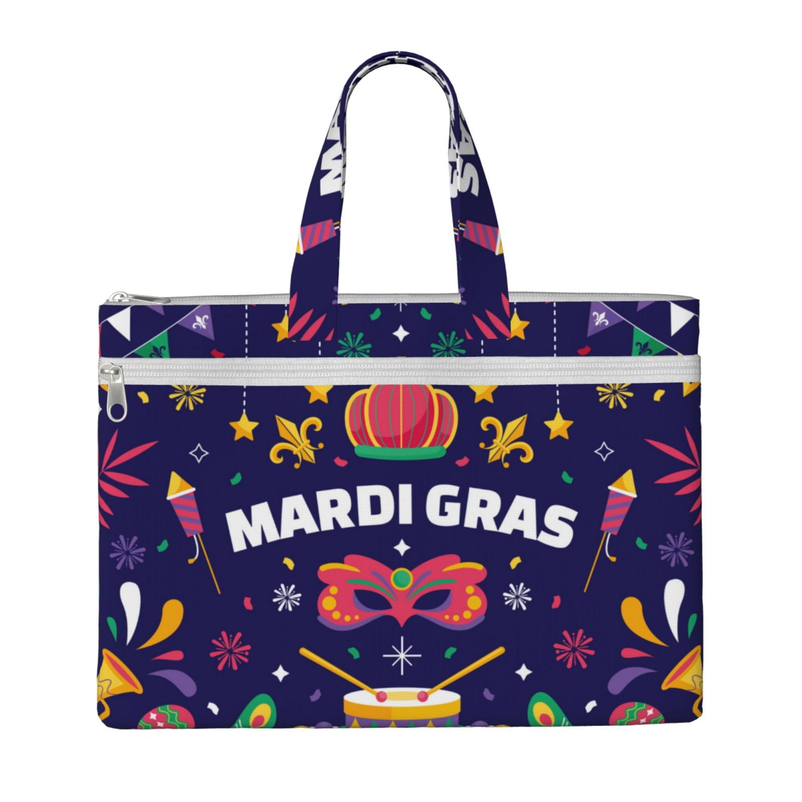Kdxio Happy Mardi Gras File Tote Document Bag Business Briefcase Bag ...