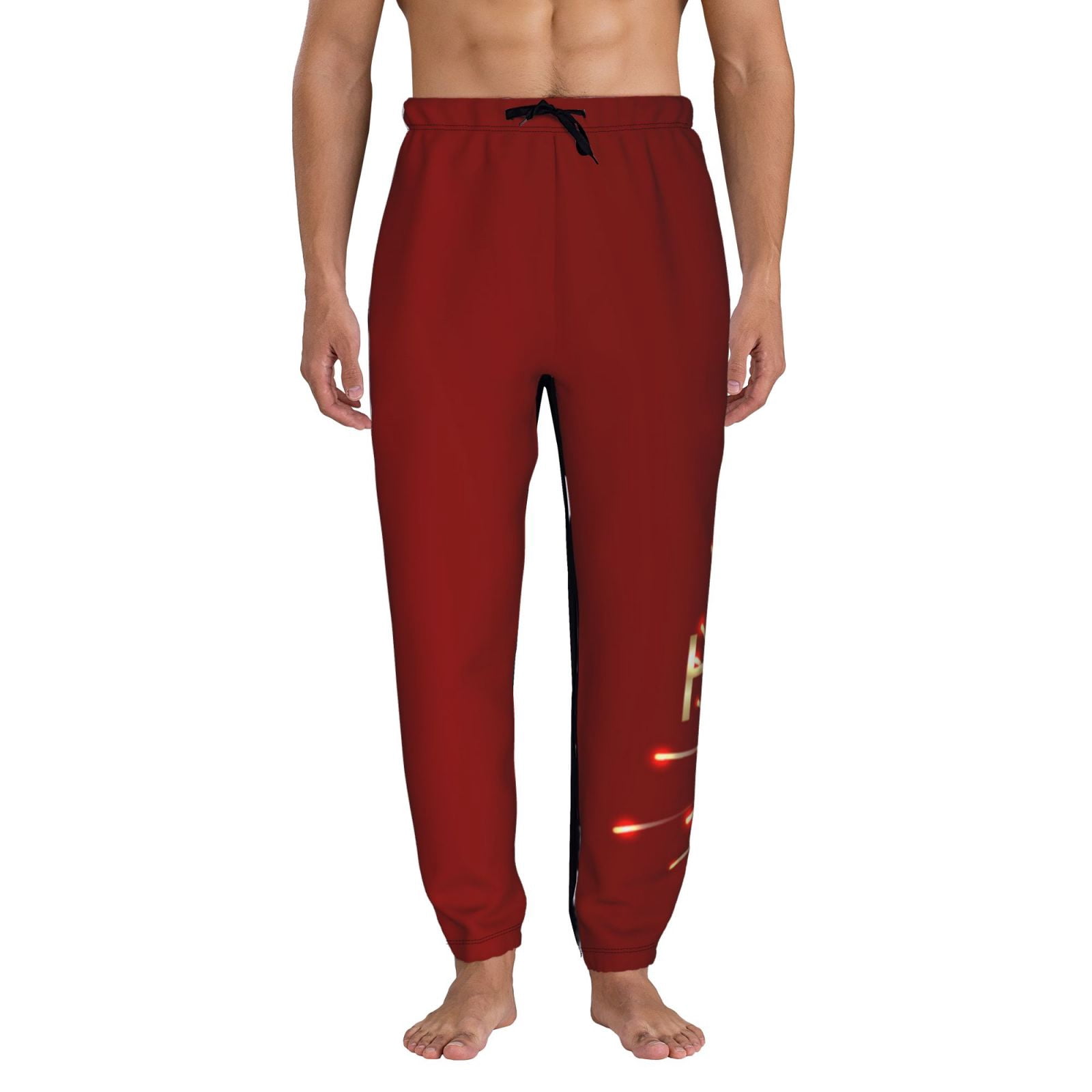 Kdxio Happy New Year 2025 Pattern Joggers,Sweatpants for Men with ...