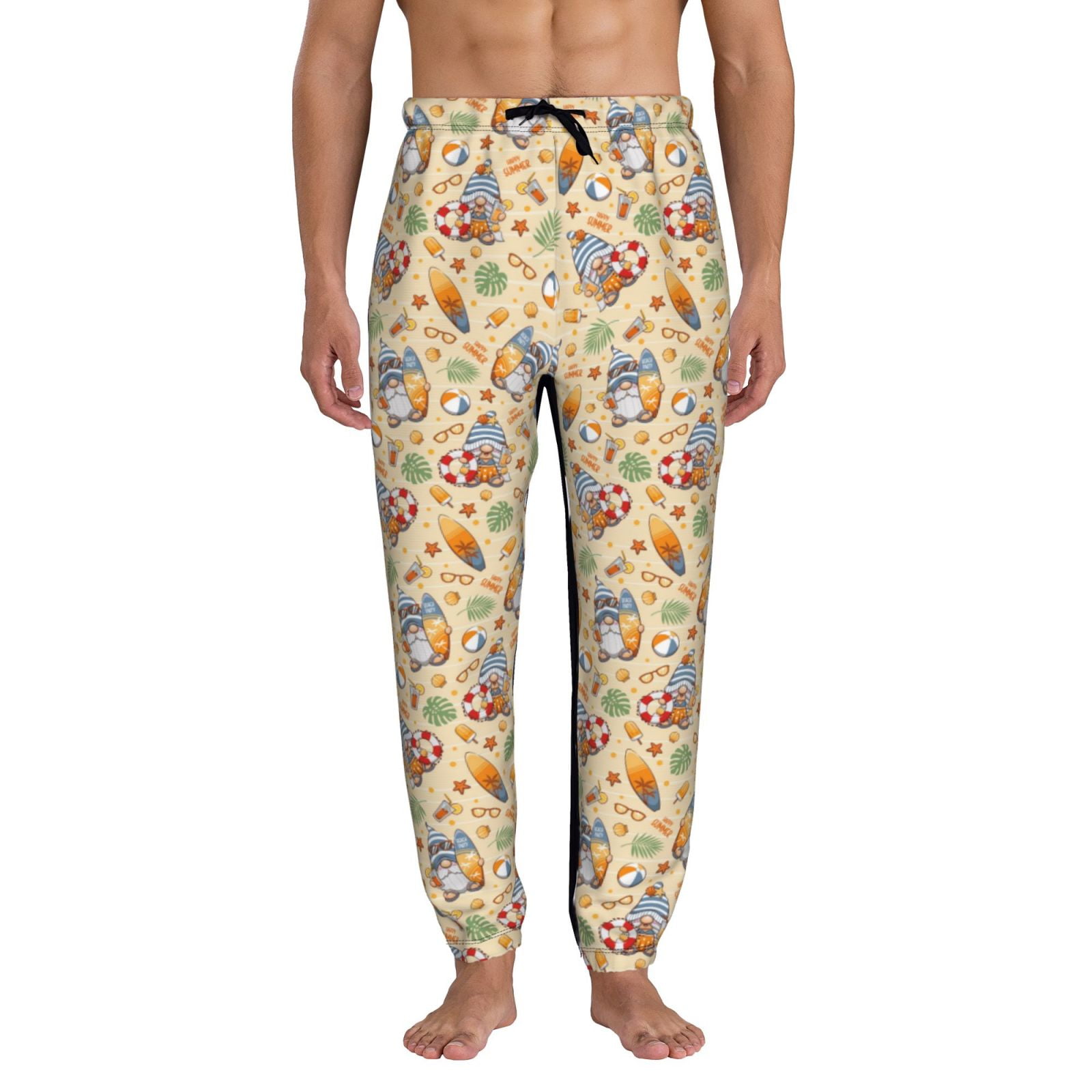 Kdxio Happy Summer With Gnome Pattern Joggers,Sweatpants for Men with ...