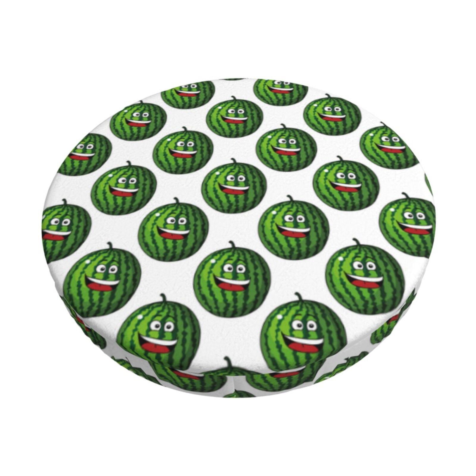 Kdxio Happy Watermelon Print Stool Covers Round,Stretch Round Bar Stool ...