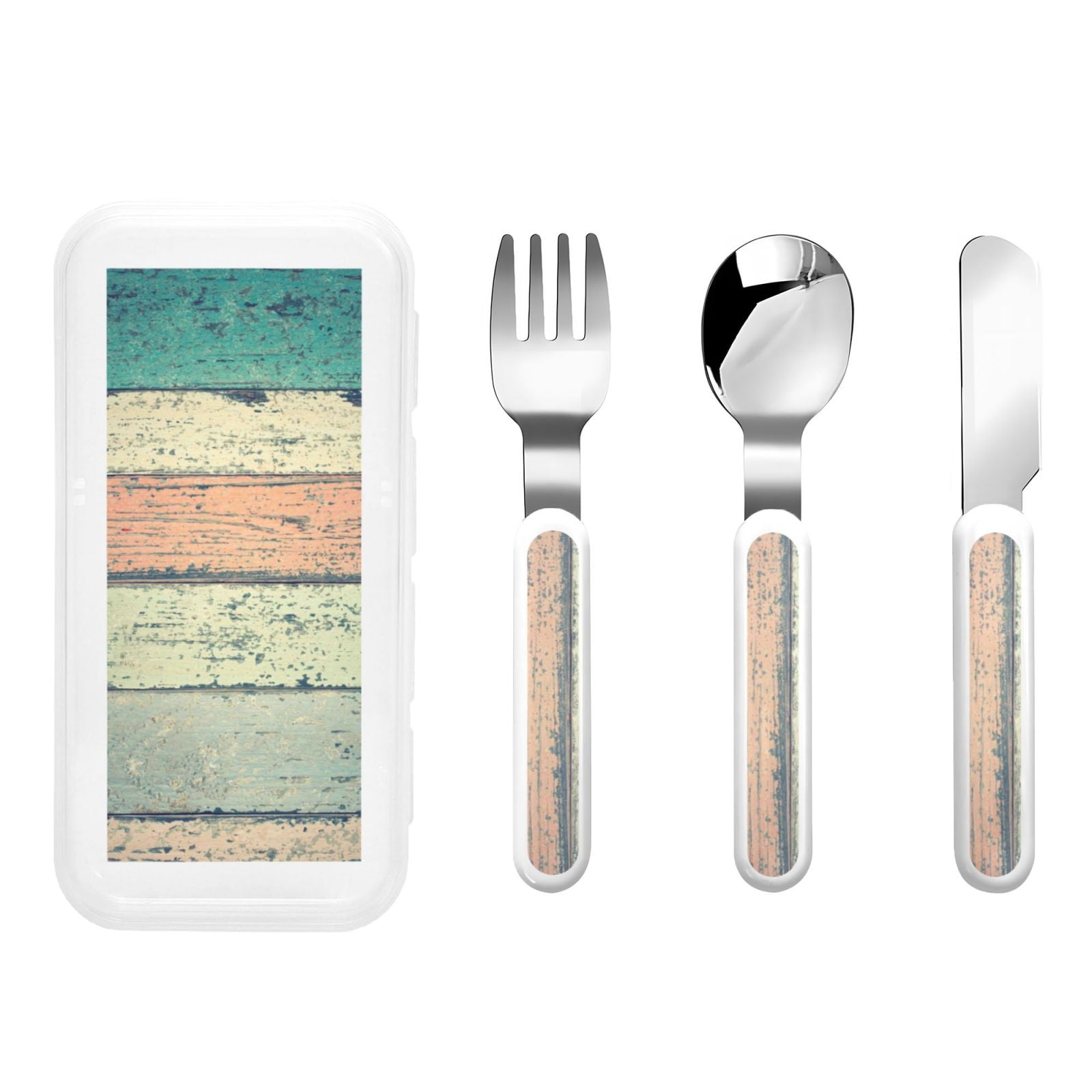 Kdxio Hardwood Toddler Utensils Set - Kids Silverware Set, Set Kids ...