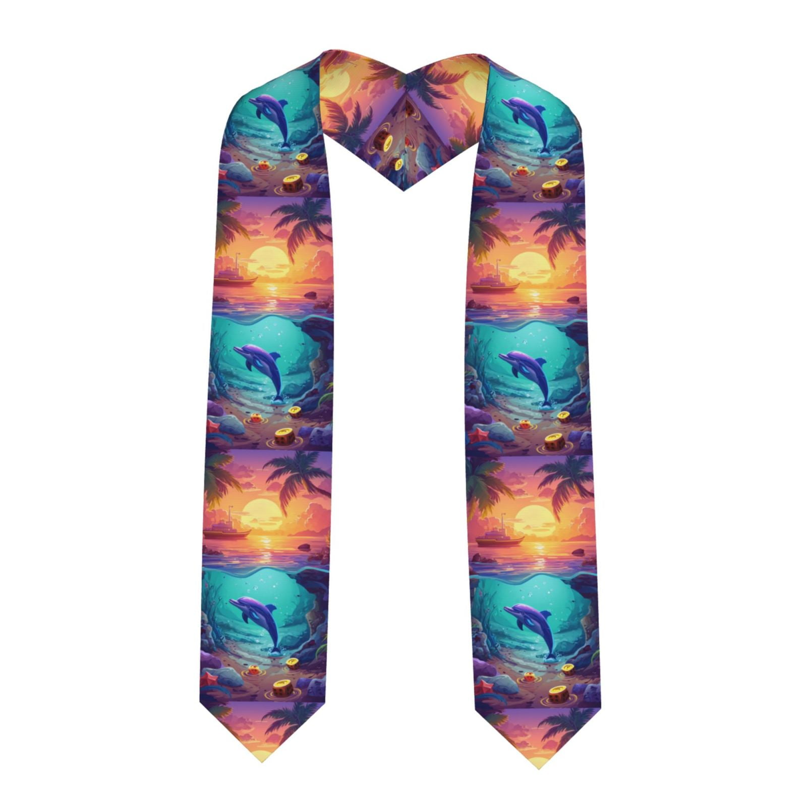 Kdxio Hawaiian Island Dolphin Graduation Stole Class, Graduation Sash ...
