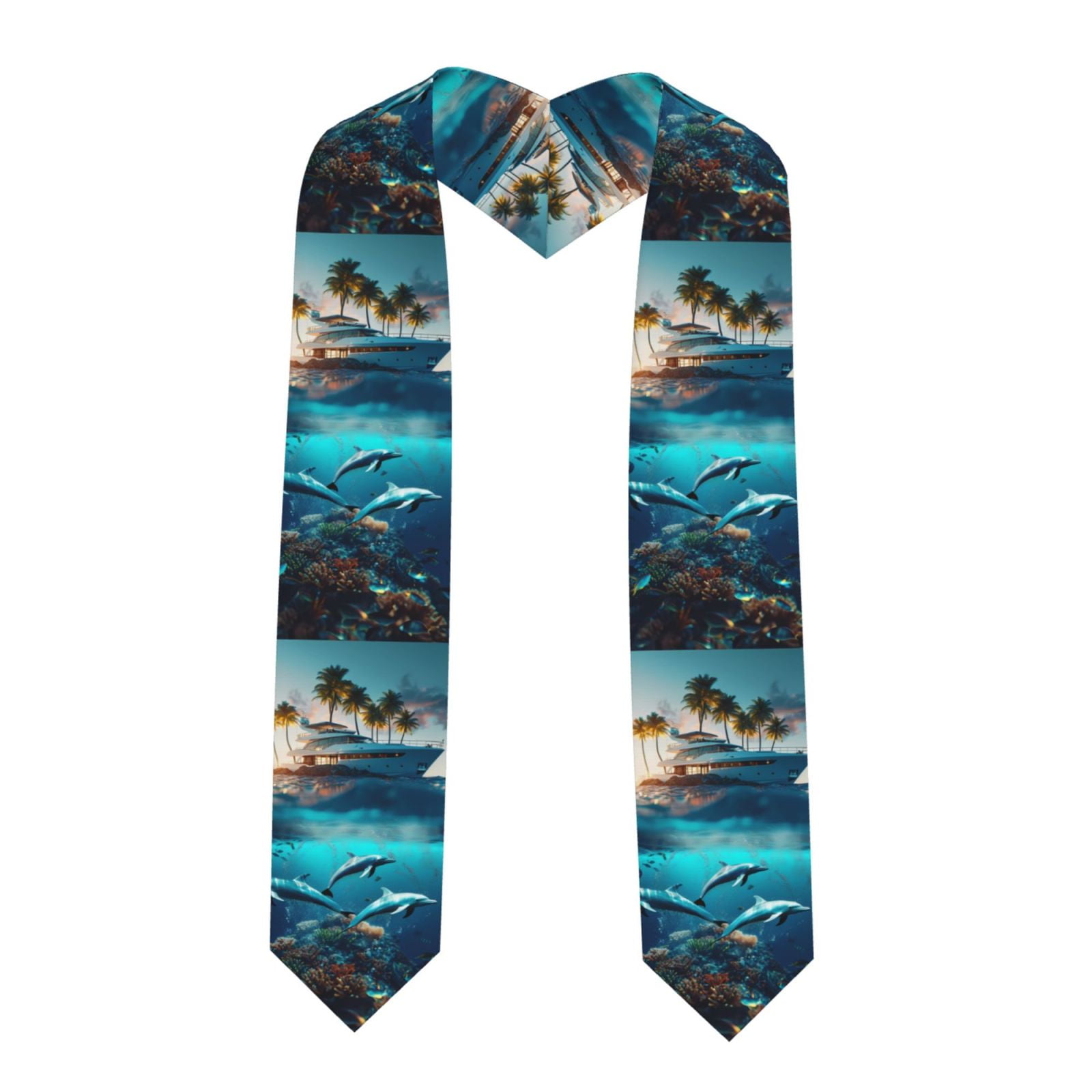 Kdxio Hawaiian Ship Dolphin Graduation Stole Class, Graduation Sash ...
