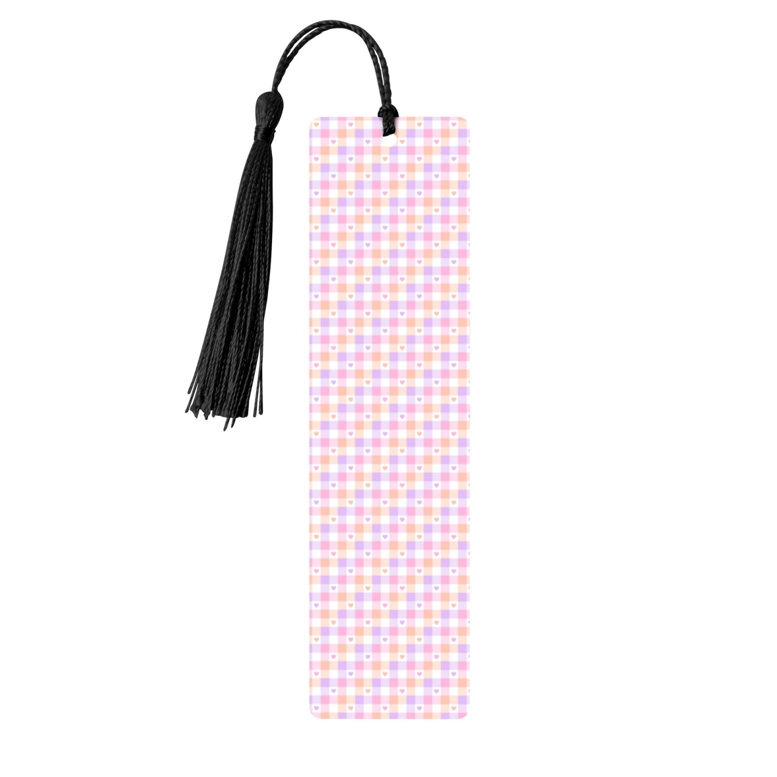 Kdxio Heart Buffalo Plaid Print Metal Tassel Bookmarks,Perfect Gift for ...