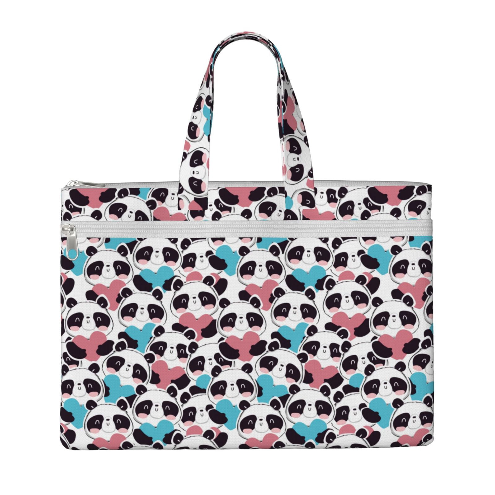 Kdxio Heart Panda File Tote Document Bag Business Briefcase Bag ...