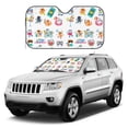 Kdxio Hello Summer Cat Print Windshield Sun Shade, Foldable Sun Blocker ...