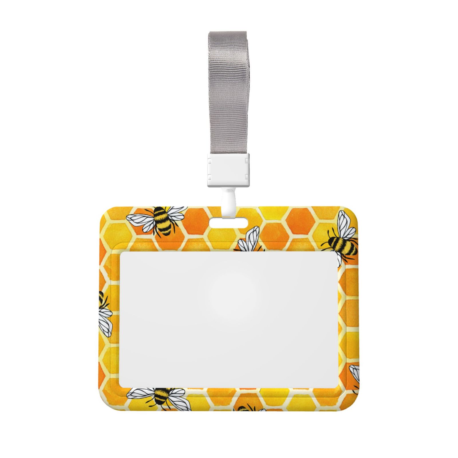 Kdxio Honeycombs Card Badge Holder Work Badge Sleeve for Office, School ...