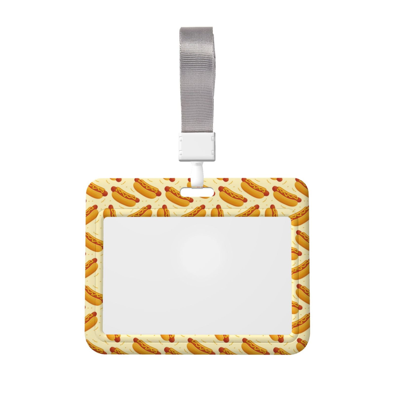 Kdxio Hot Dog 3 Card Badge Holder Work Badge Sleeve for Office, School ...