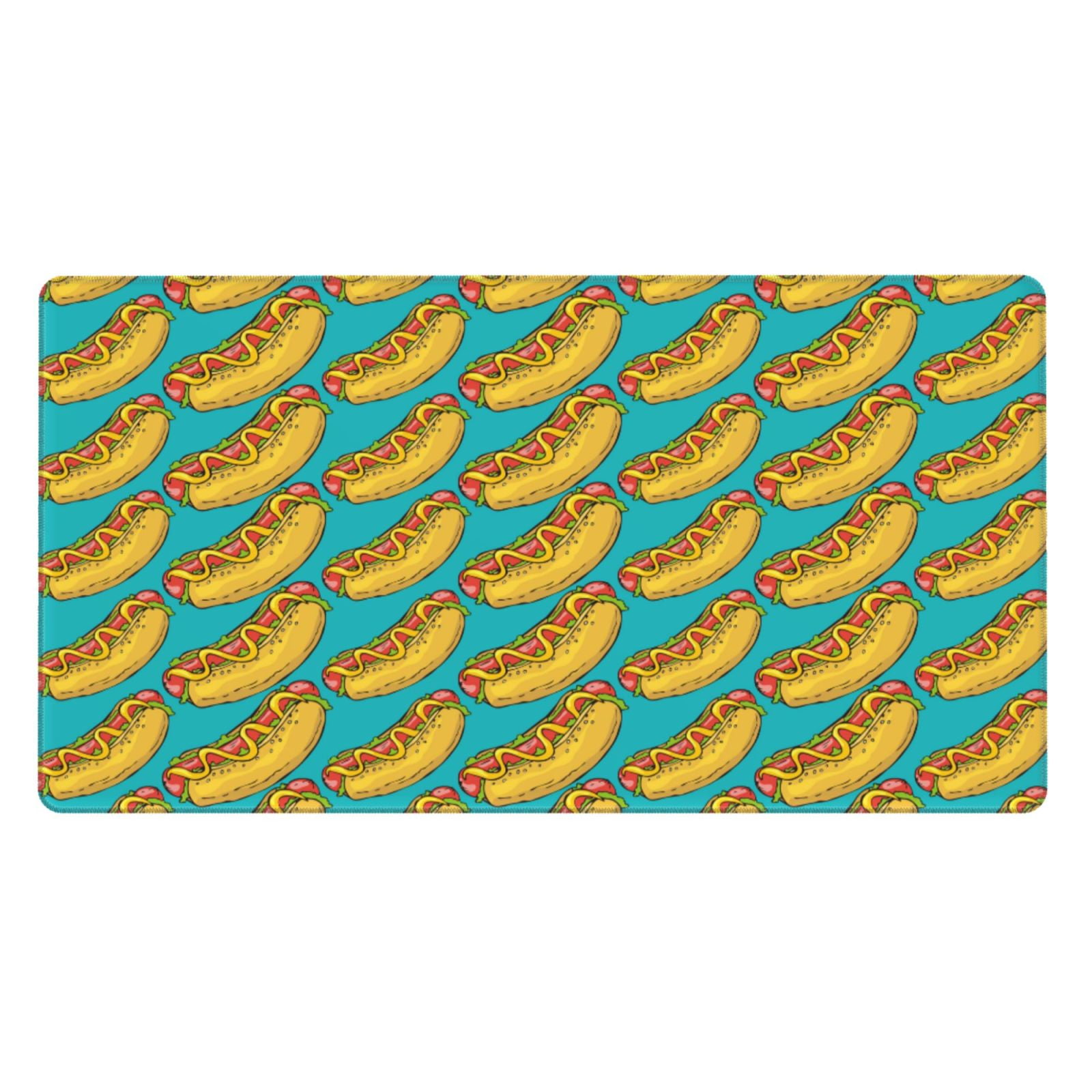 Kdxio Hot Dogs 8 Print Large Gaming Mouse Pad,Non-Slip Base,Water ...