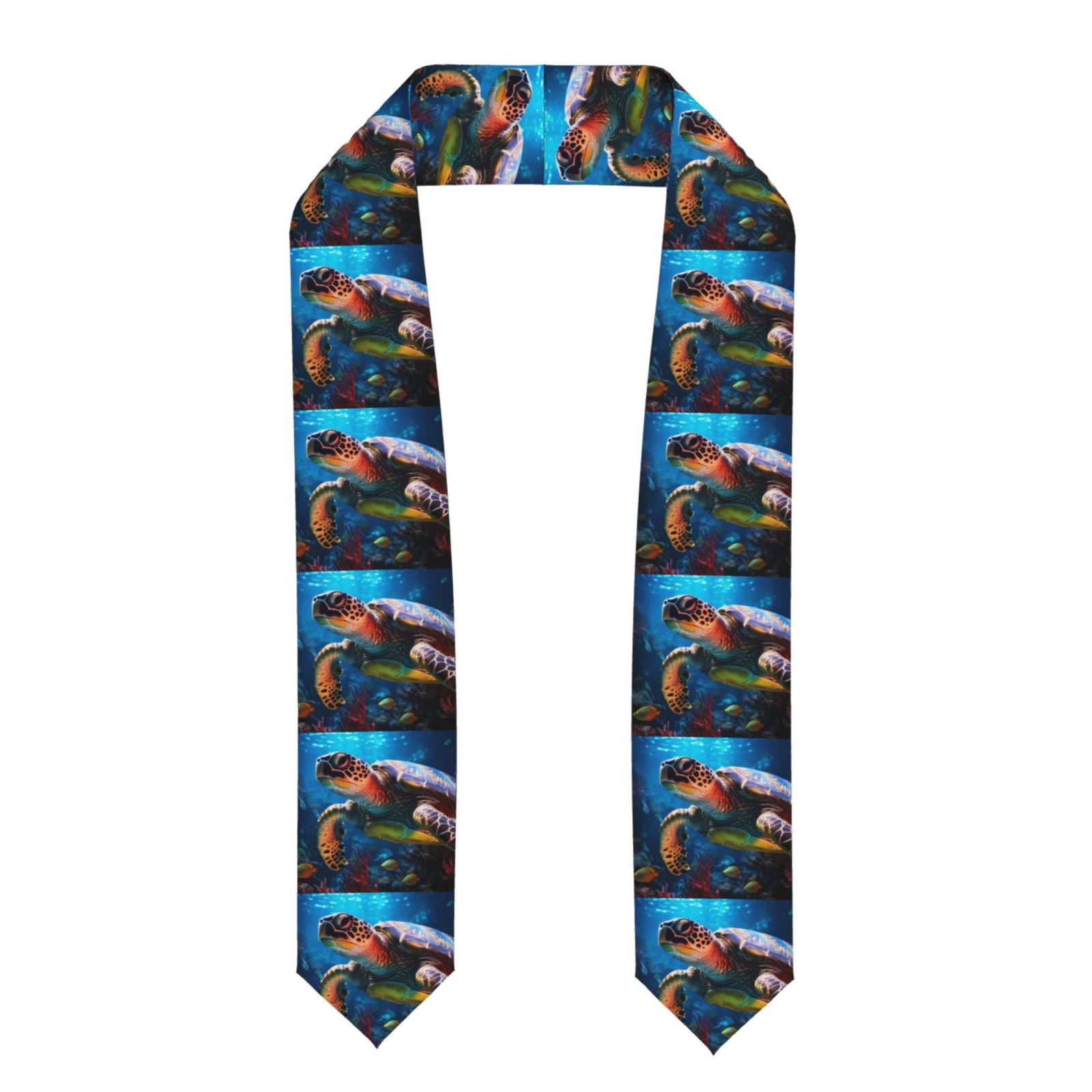 Kdxio Ice Blue Ocean Sea Turtle Graduation Stole Class, Graduation Sash ...