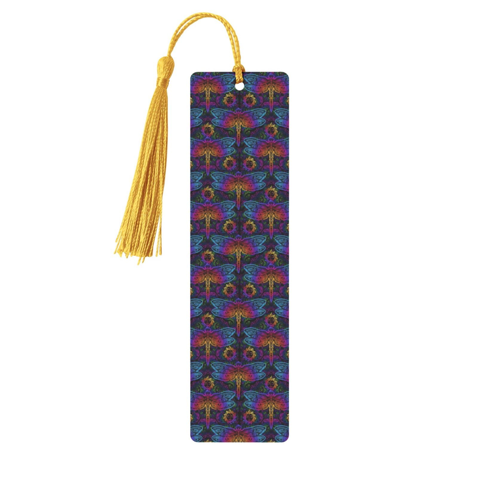 Kdxio Indian Mandalas Dragonfly Print Metal Tassel Bookmarks,Perfect ...