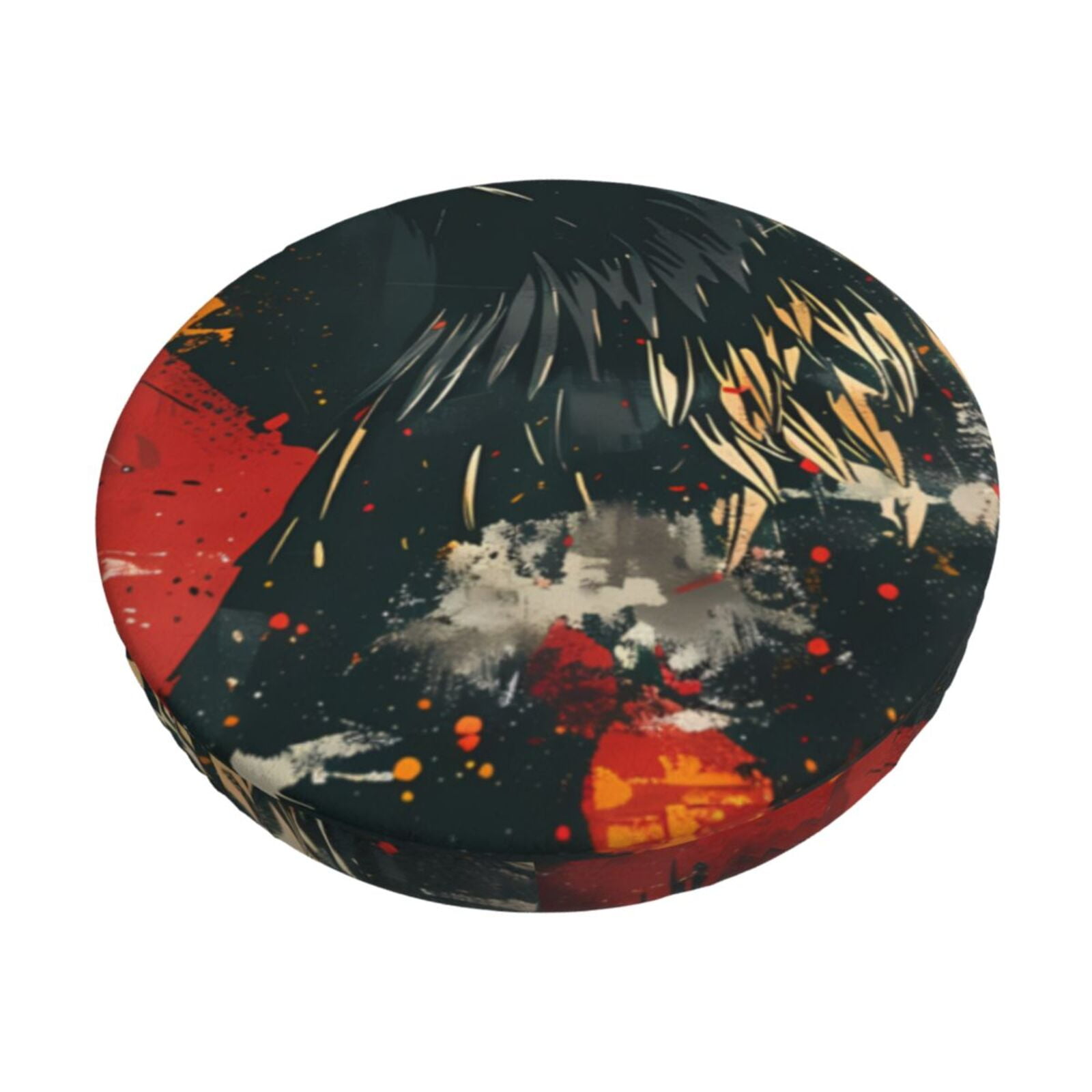 Kdxio Ink Style Bald Eagle Print Stool Covers Round,Stretch Round Bar ...