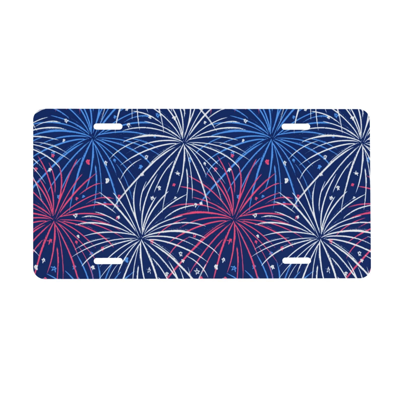 Kdxio Ireworks In The Night Sky License Plate Car Front License Plate ...