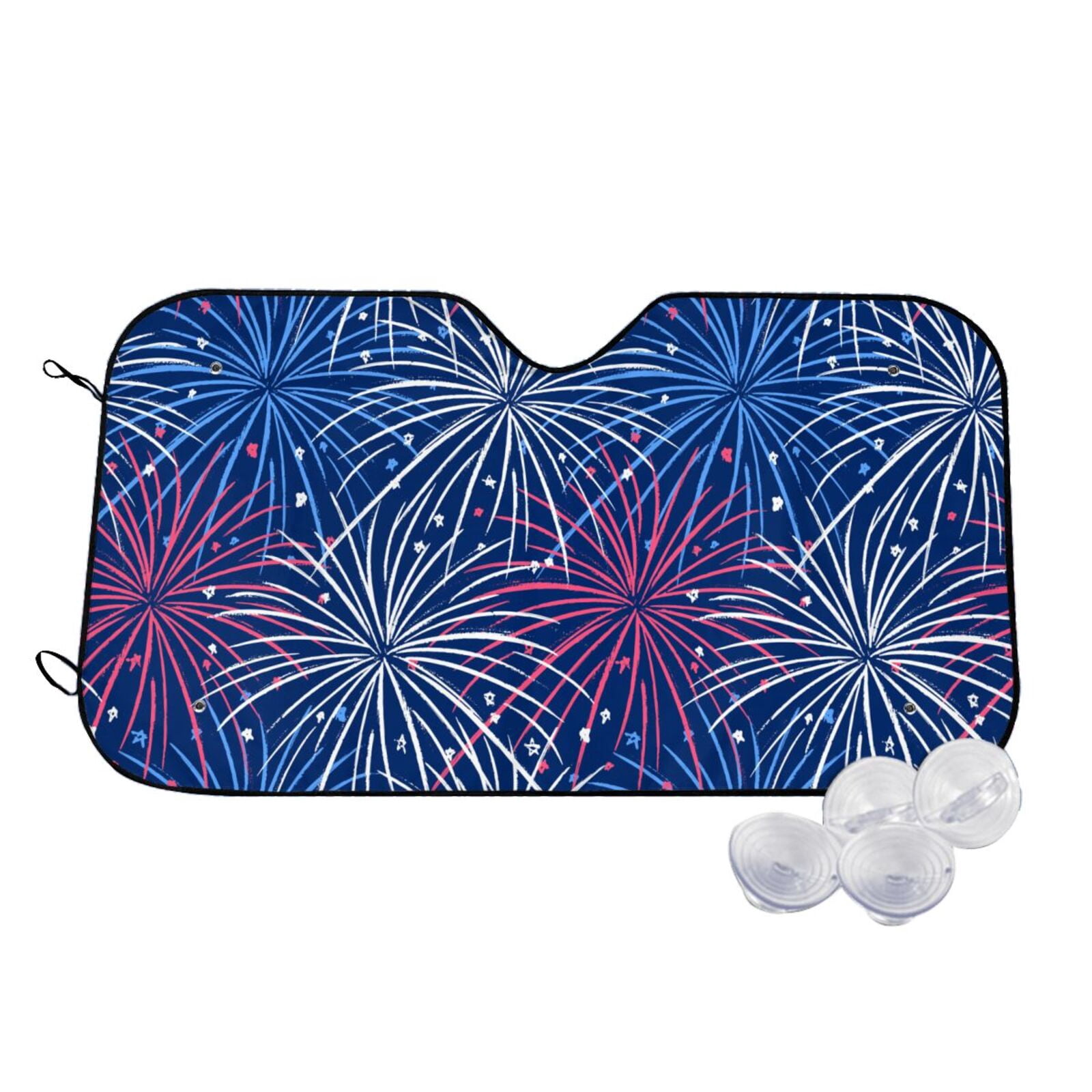 Kdxio Ireworks In The Night Sky Print Windshield Sun Shade,UV Rays and ...