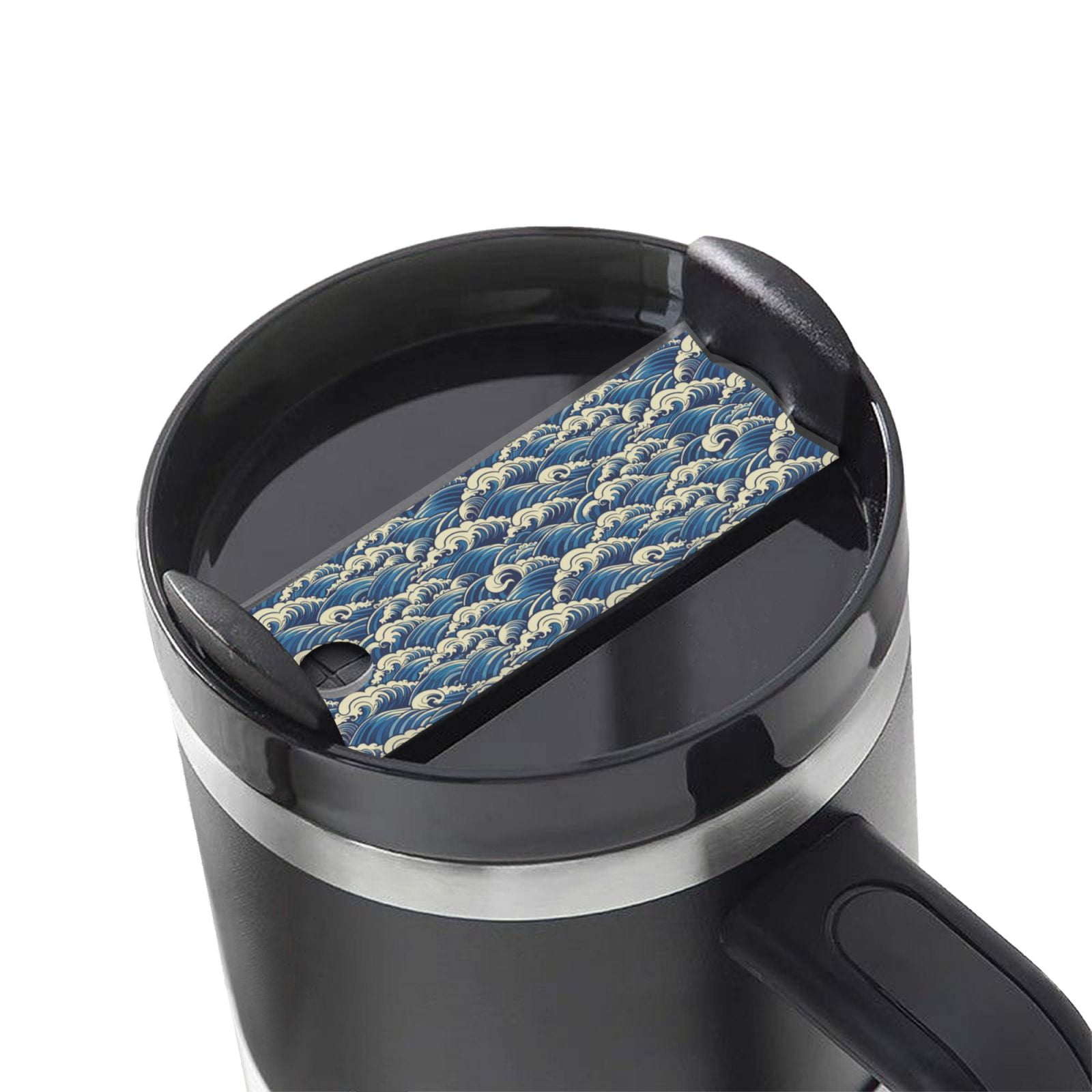 Kdxio Japanese Water Wave Name Plate Compatible Stanley Cups Name Tag ...