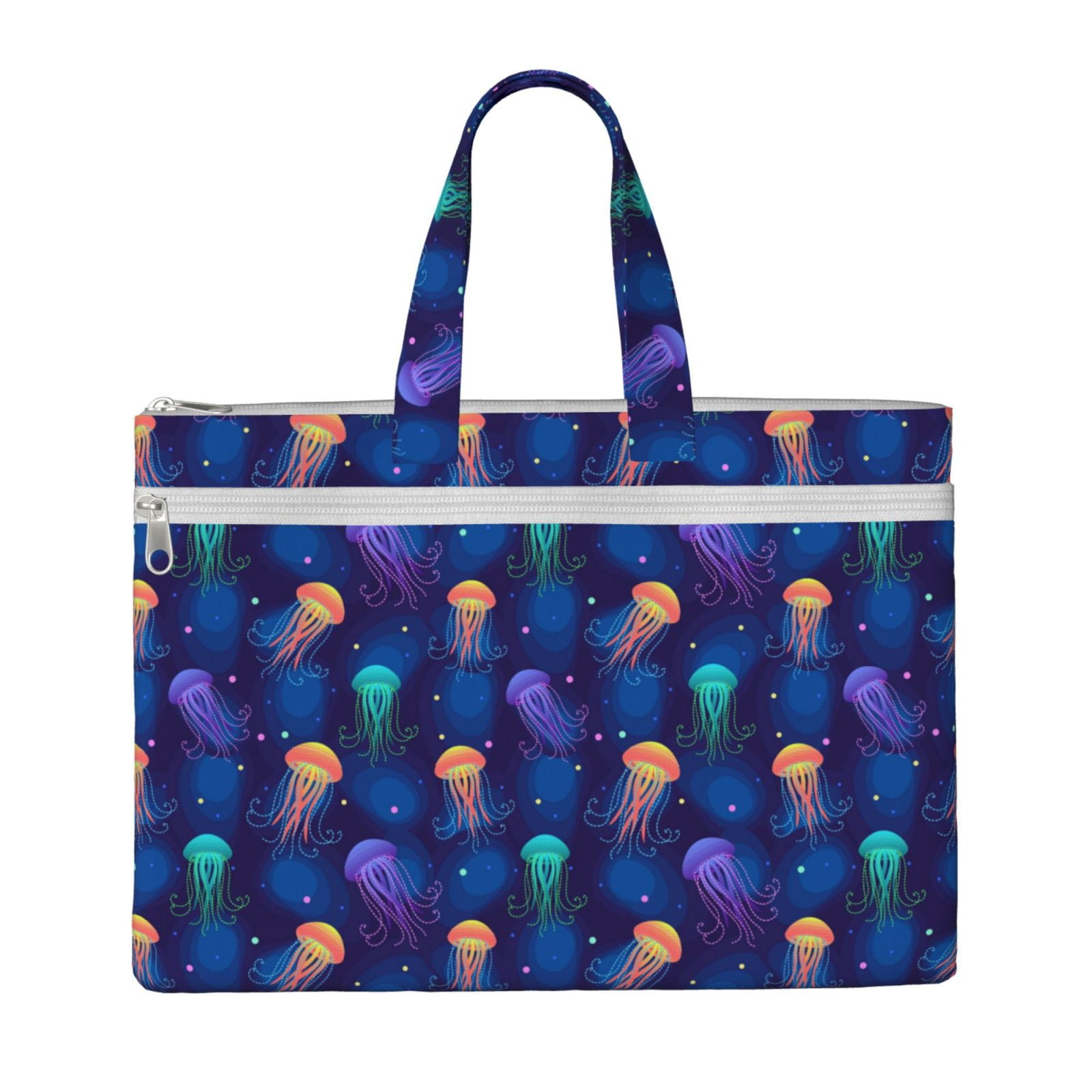 Kdxio Jellyfish colorful File Tote Document Bag Business Briefcase Bag ...