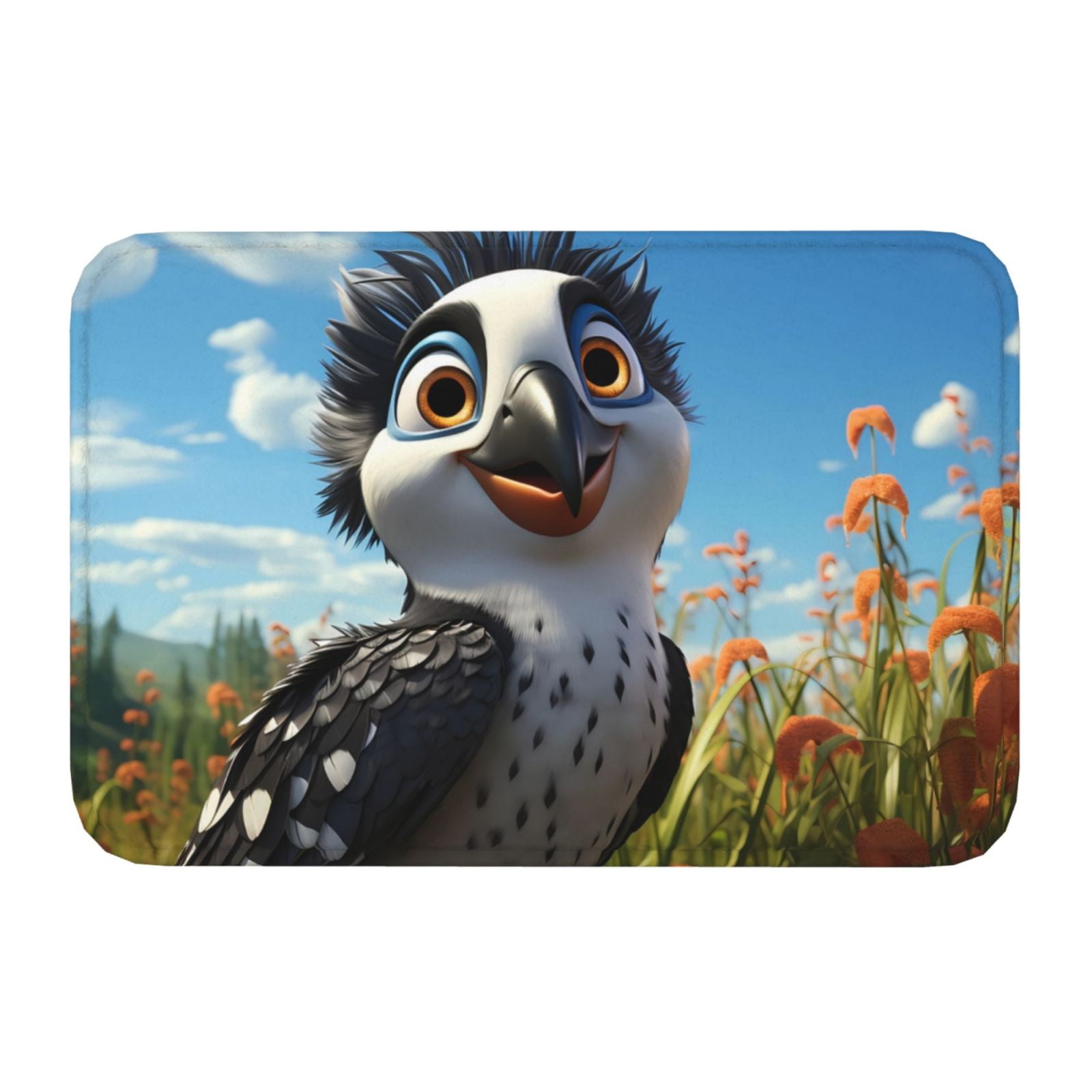 Kdxio Joyful Animated Bird,16" x 24", Non-Slip Front Door Mats,Outdoor ...