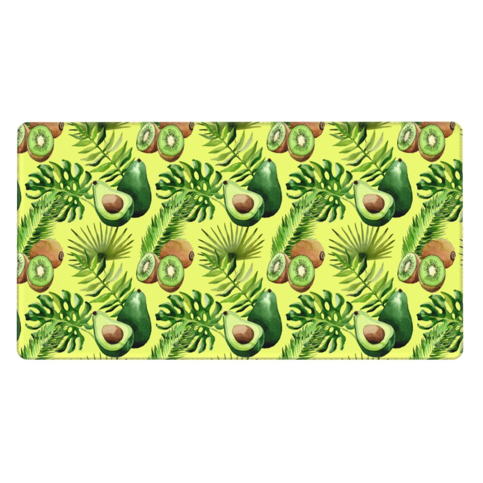 Kdxio Kiwi and Avocado Print Large Gaming Mouse Pad,Non-Slip Base,Water ...