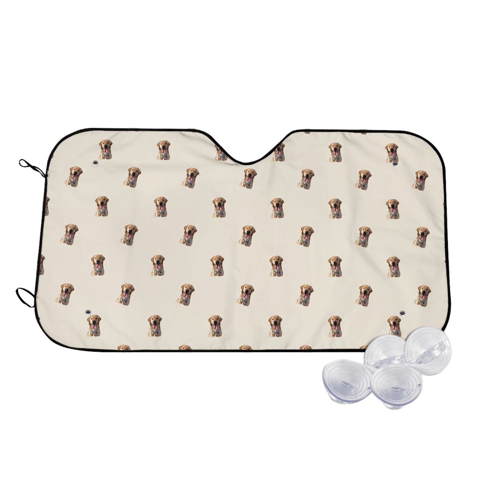 Kdxio Labrador Retriever Dog Print Windshield Sun Shade,UV Rays and Sun ...