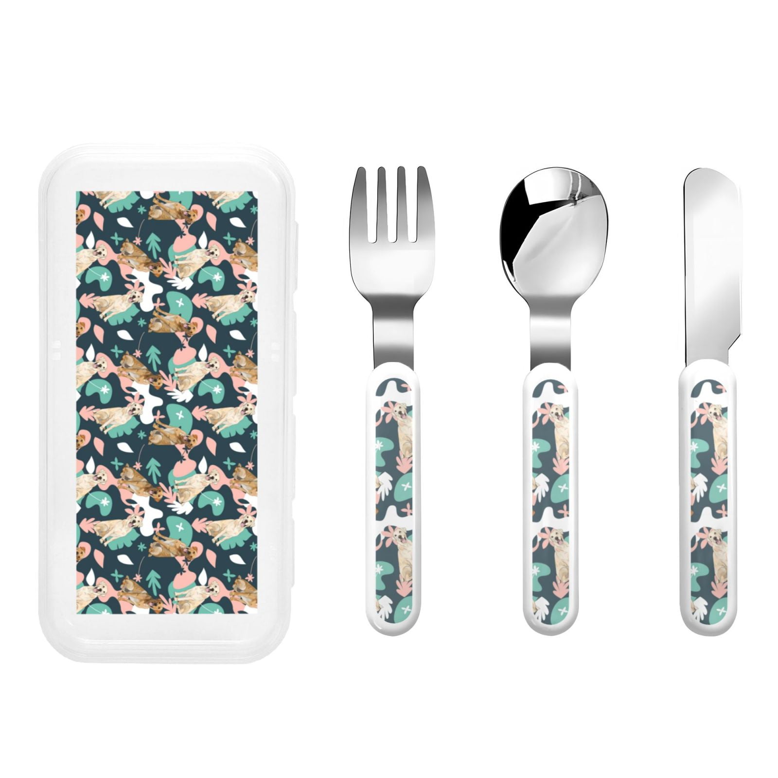 Kdxio Labrador Retriever Dog Toddler Utensils Set - Kids Silverware Set ...