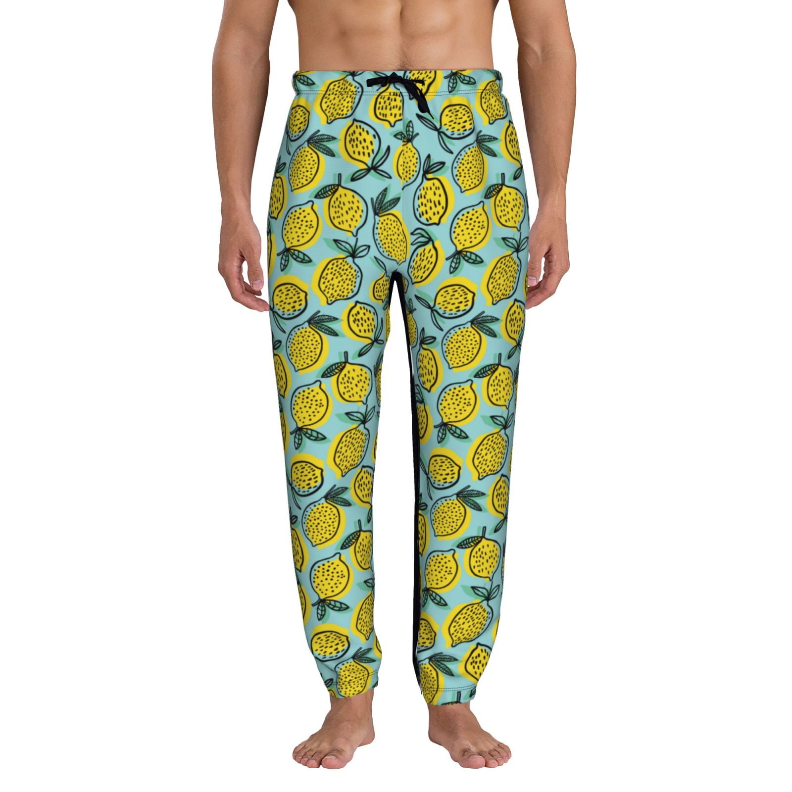 Kdxio Lemon Pattern Joggers,Sweatpants for Men with Pockets-Small ...