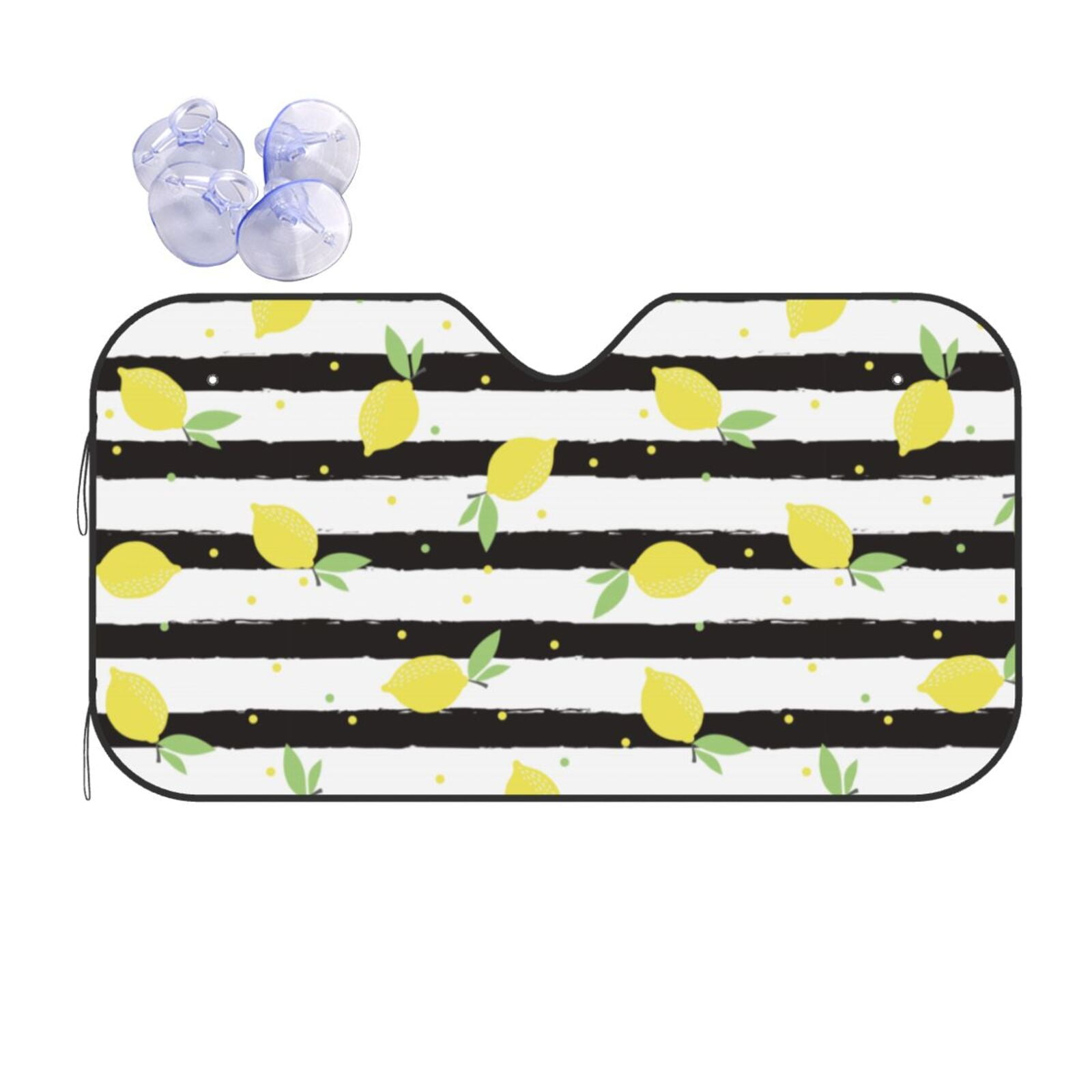 Kdxio Lemon Print Front Windshield Sun Shade,Folding Auto Sunshade for ...