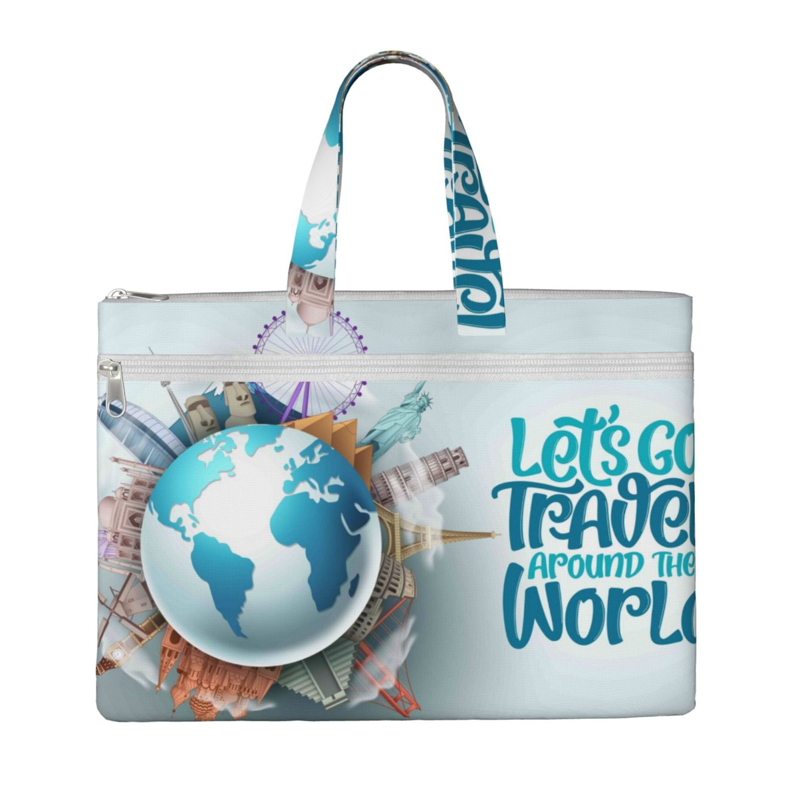 Kdxio Let's go Travel File Tote Document Bag Business Briefcase Bag ...