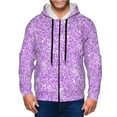 Kdxio Lilac Glittering Print Men Hoodies Casual Hoodies for Men with ...