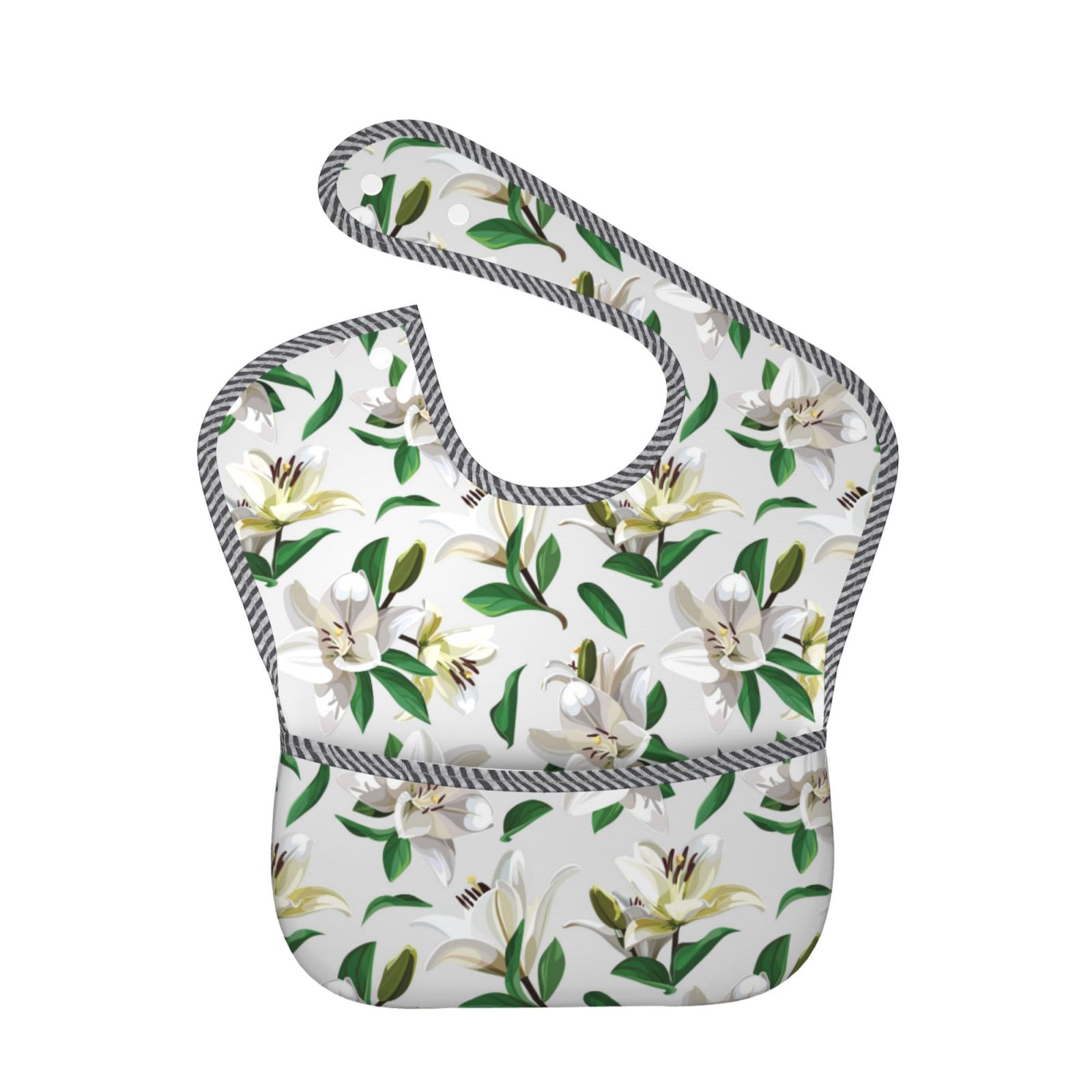 Kdxio Lilies Flowers Bibs For Babies, Baby Bibs for Eating, Toddler ...