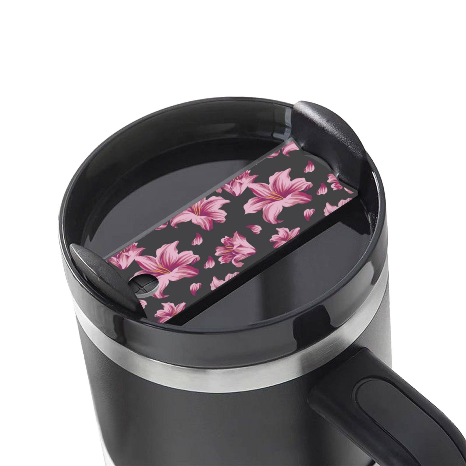 Kdxio Lilies Flowers Name Plate Compatible Stanley Cups Name Tag ...
