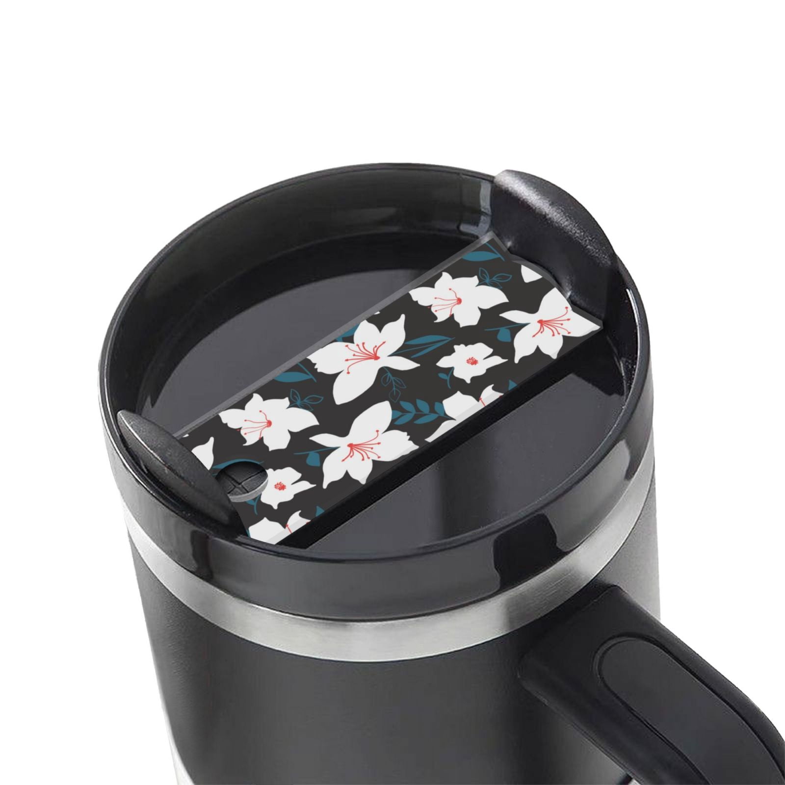 Kdxio Lilies Flowers Name Plate Compatible Stanley Cups Name Tag ...