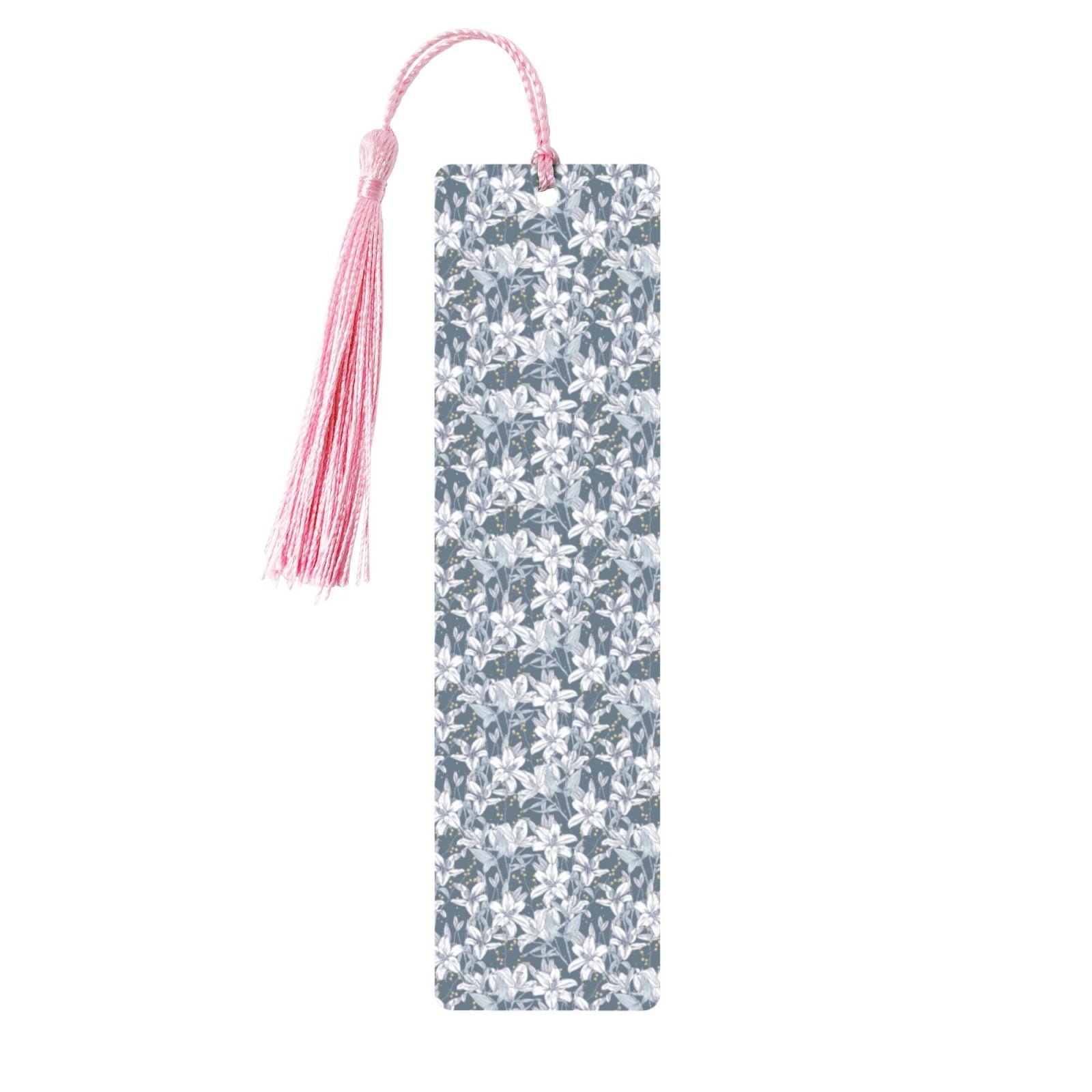 Kdxio Lilies Flowers Print Metal Tassel Bookmarks,Perfect Gift for Art ...