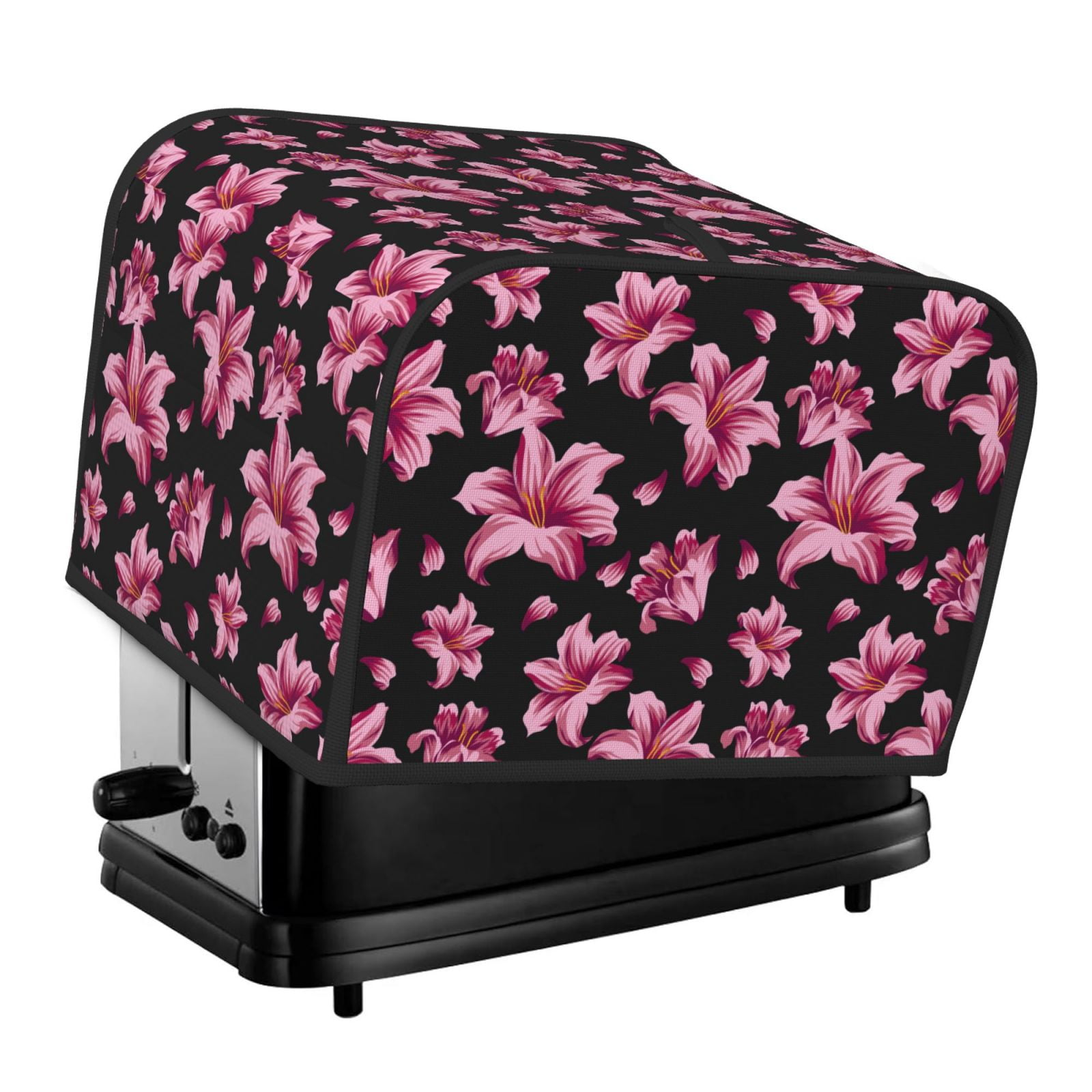 Kdxio Lilies Flowers Print Toaster Cover Bread Machine Cover Fits for ...