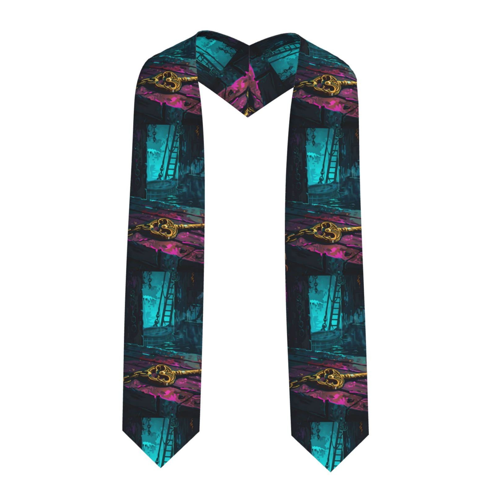 Kdxio Lost Golden Key Graduation Stole Class, Graduation Sash, Unisex ...