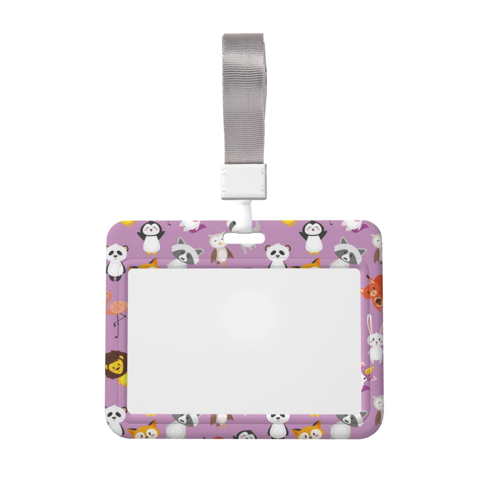 Kdxio Lovely Animals Card Badge Holder Work Badge Sleeve for Office ...