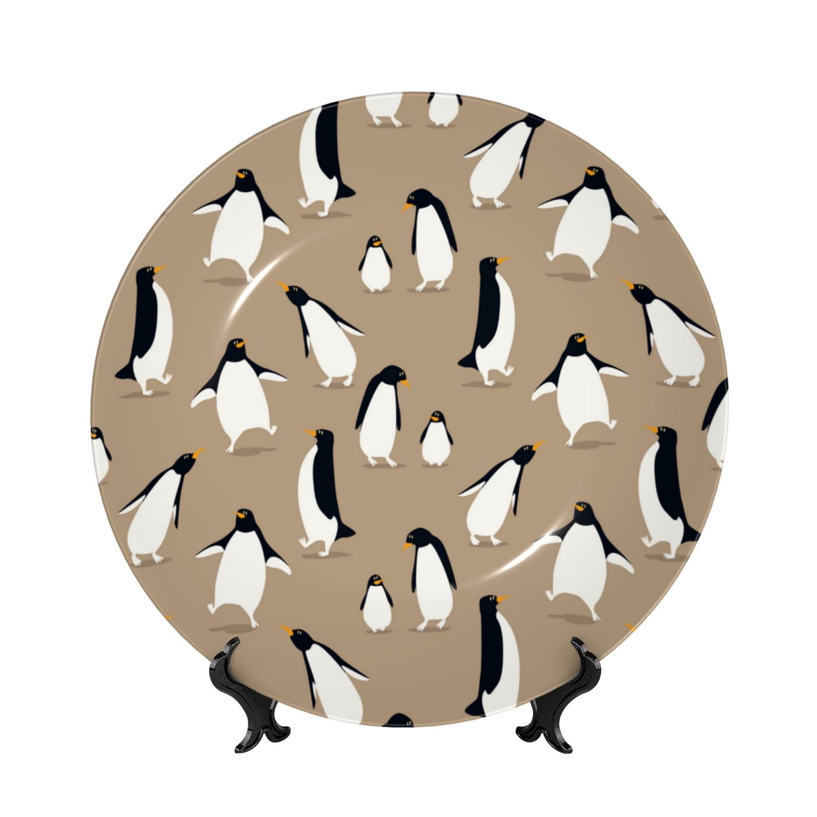 Kdxio Lovely Penguin Bone China Decorative Plate Ceramic Decorative ...