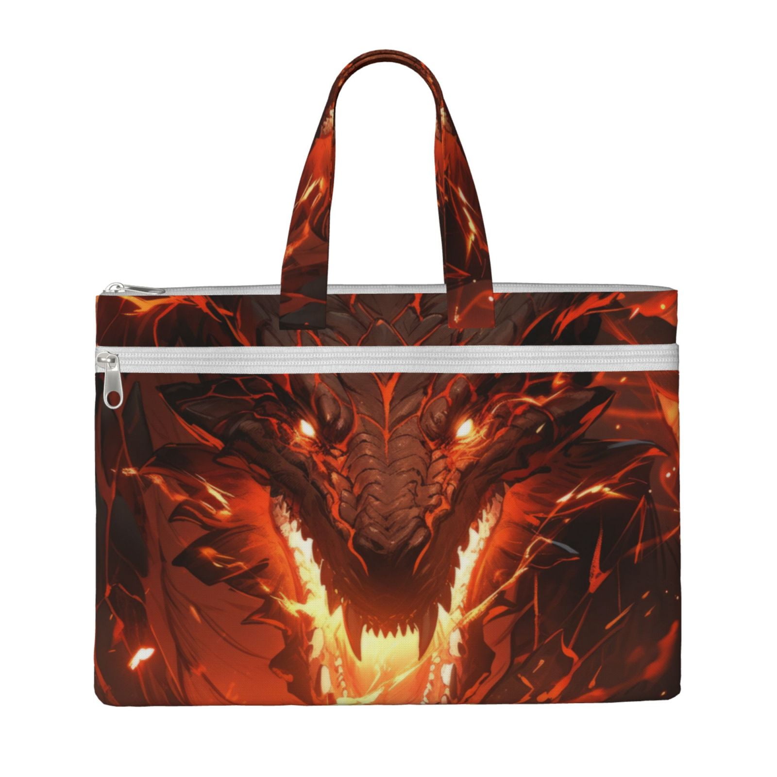 Kdxio Magma Fire Black Dragon File Tote Document Bag Business Briefcase ...