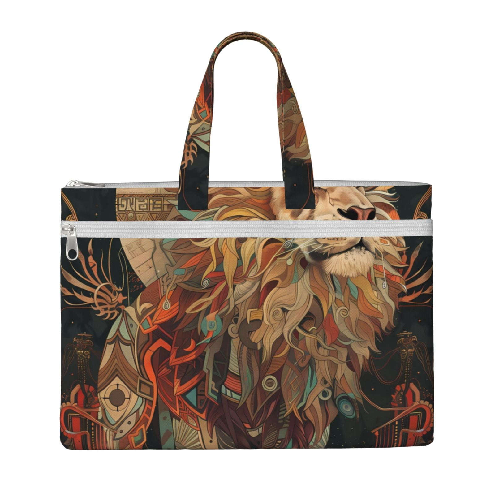 Kdxio Majestic Cosmic Lion File Tote Document Bag Business Briefcase ...