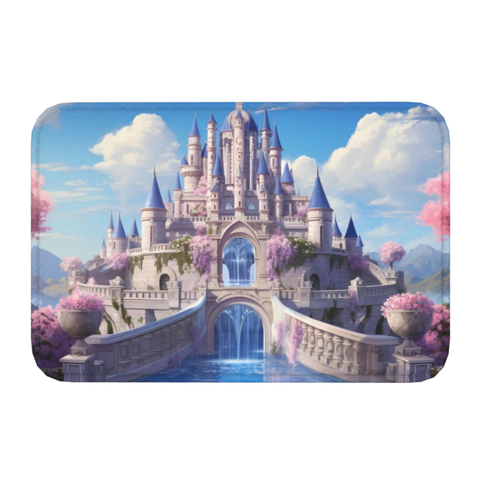 Kdxio Majestic Fantasy Castle,16" x 24", Non-Slip Front Door Mats ...