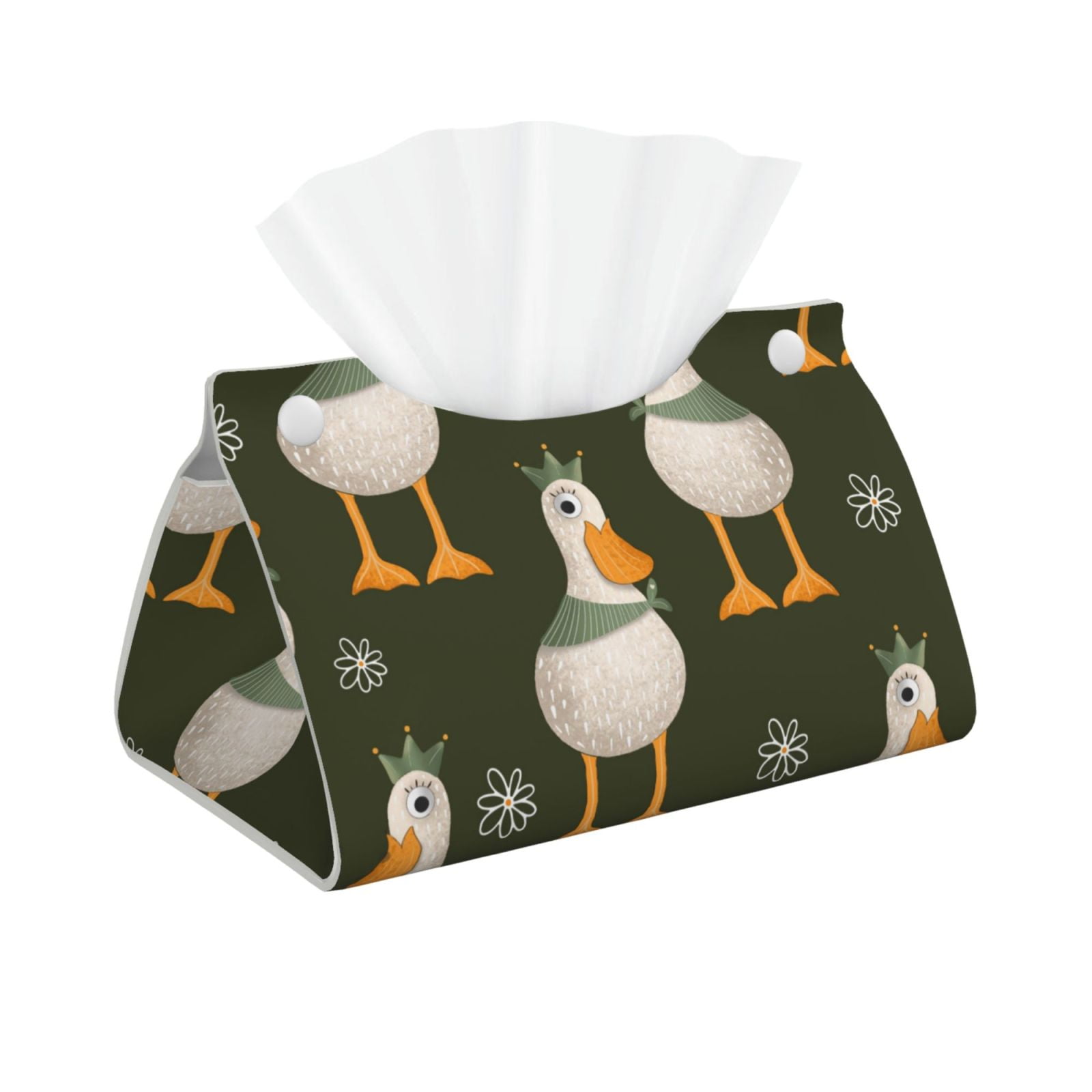 Kdxio Mallard Ducks Wild Birds Print Tissue Box Cover,Modern PU Leather ...