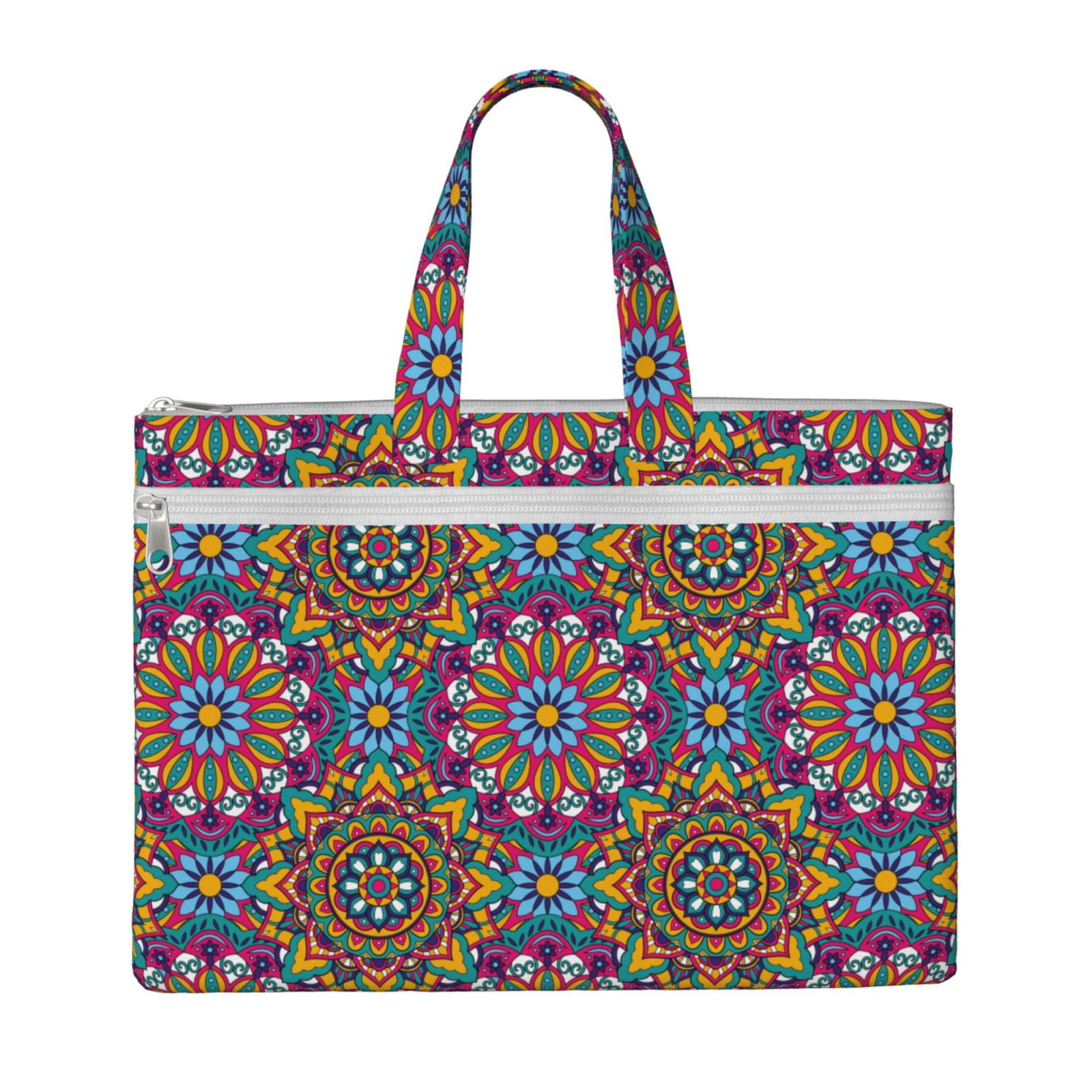 Kdxio Mandala File Tote Document Bag Business Briefcase Bag Document ...