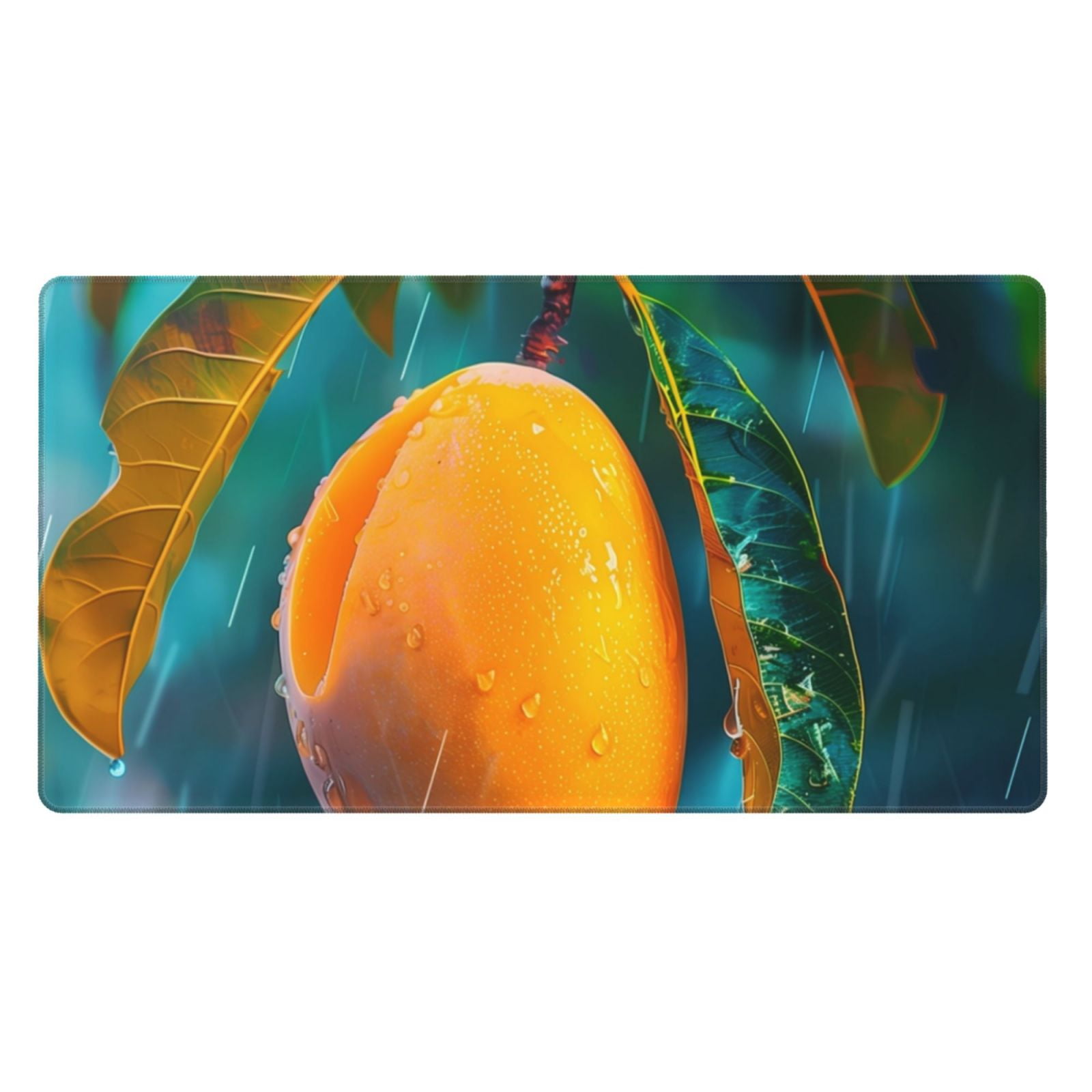 Kdxio Mango In The Rain Print Large Gaming Mouse Pad,Non-Slip Base ...